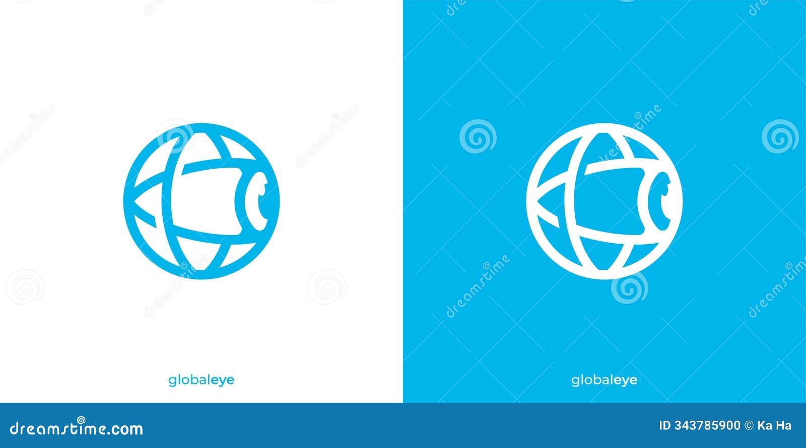 Global Eye Logo. Global and Eyesight with Minimalist Style Stock Vector ...