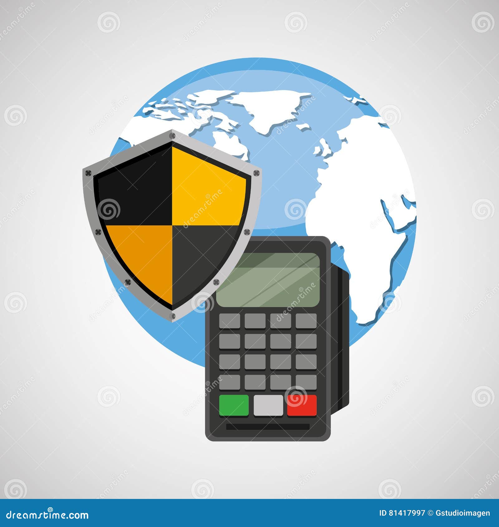 Global Finance Banking Safe Shield Protection Stock Vector ...