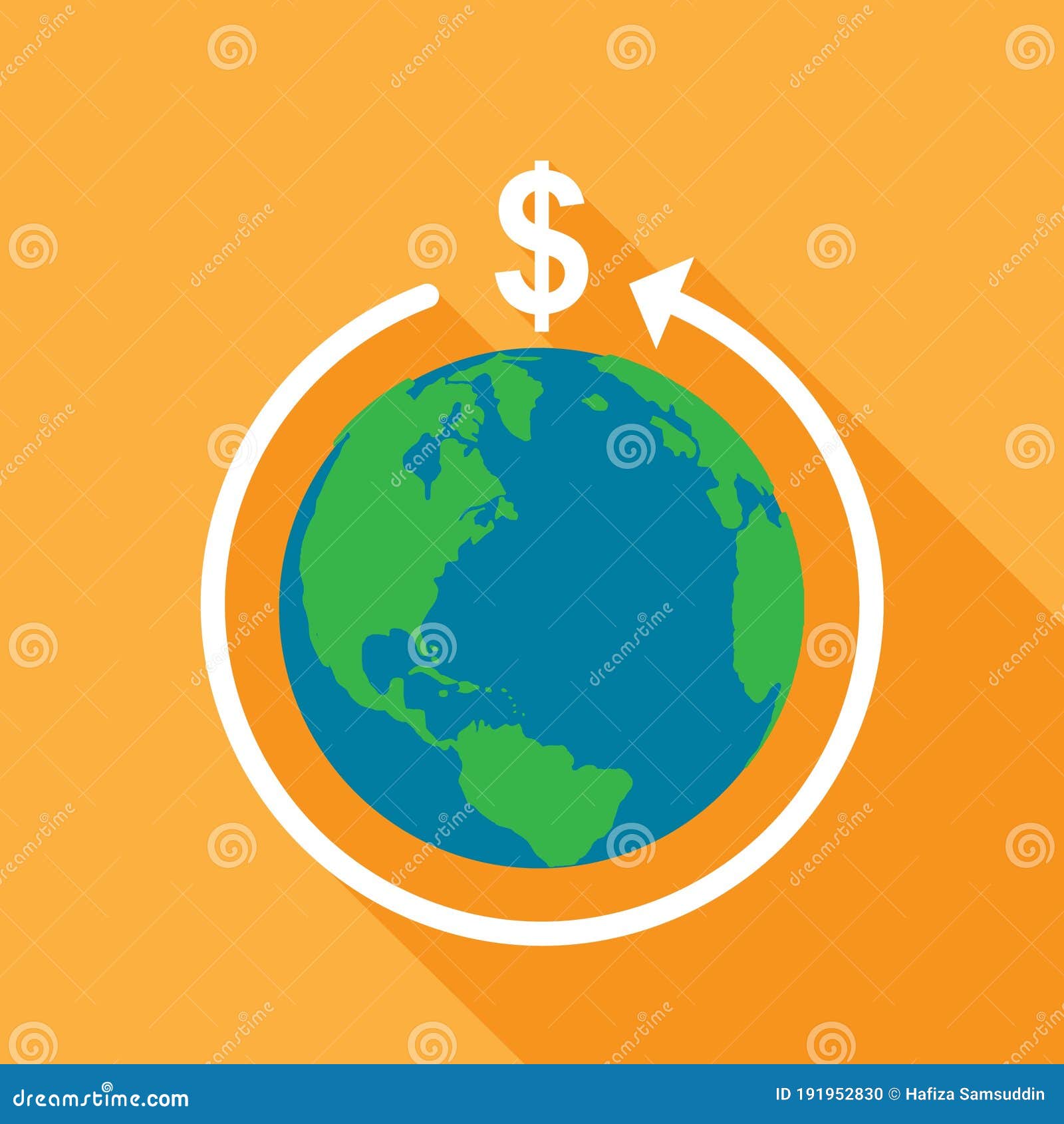 Global Finance Icon. Vector Illustration Decorative Design Stock Vector ...