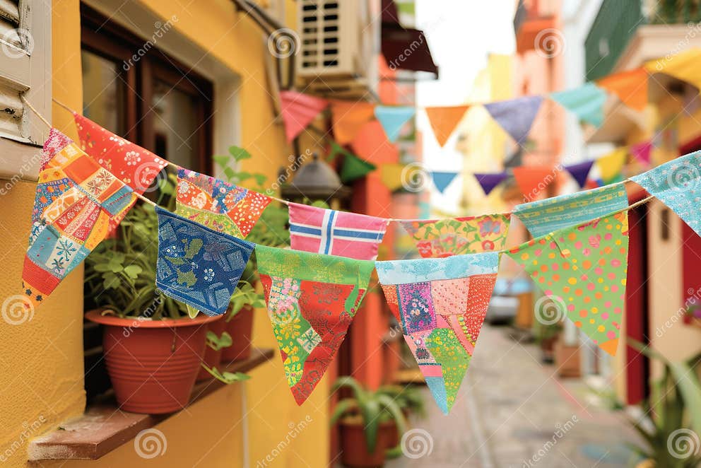 Global Flags in Disarray: a Chaotic Collection Stock Illustration ...