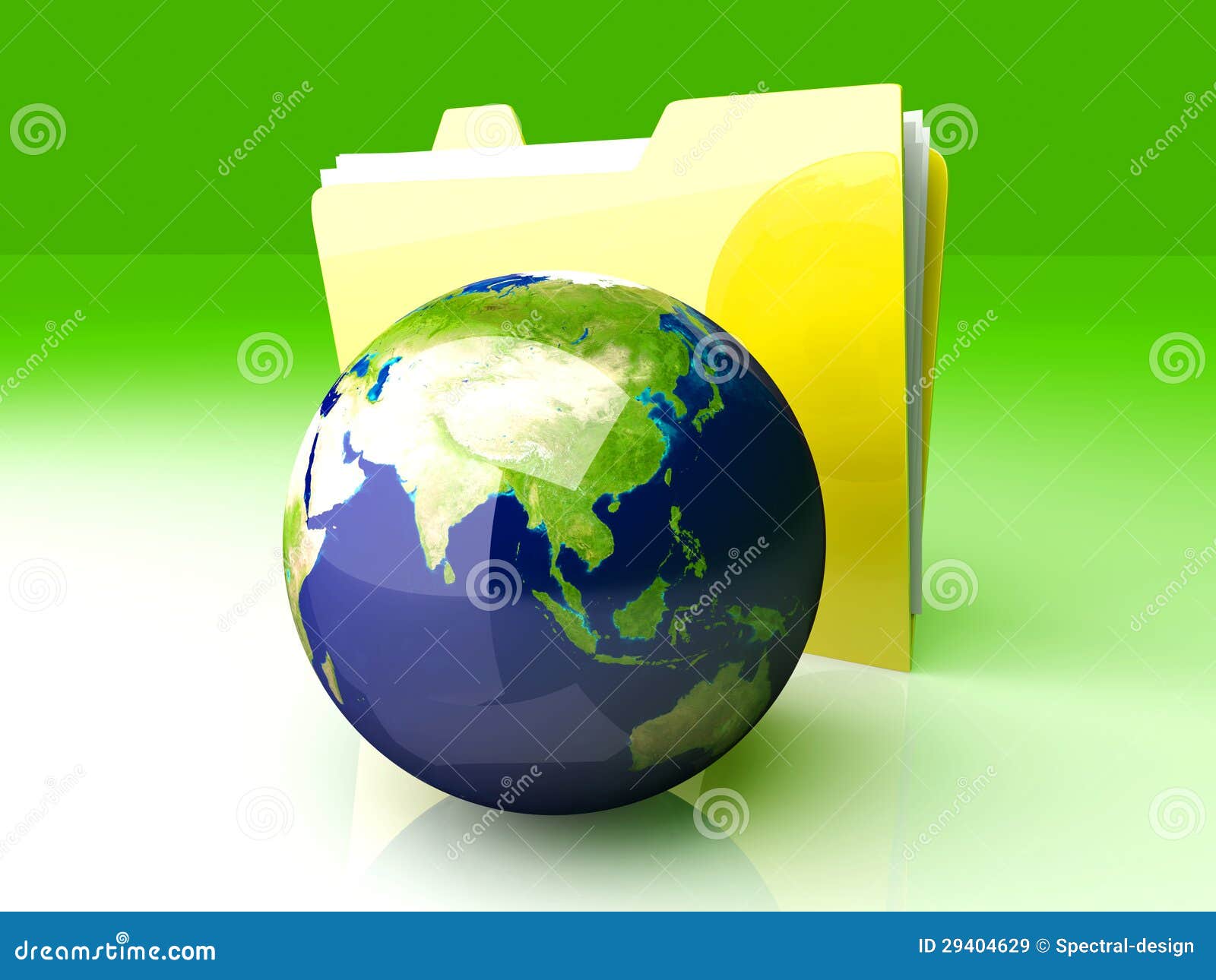 Global Folder - Asia stock illustration. Illustration of data - 29404629