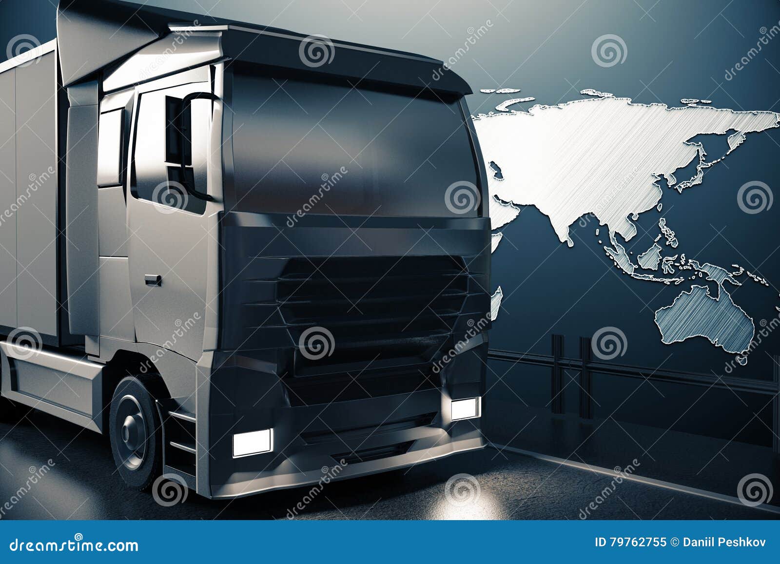 Global Freight Transportation Concept Stock Illustration - Illustration ...