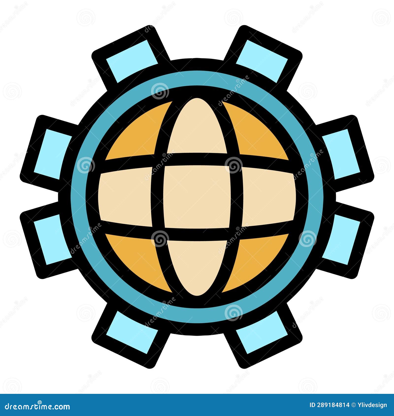 Global Gear Logo Vector Illustration | CartoonDealer.com #51034920