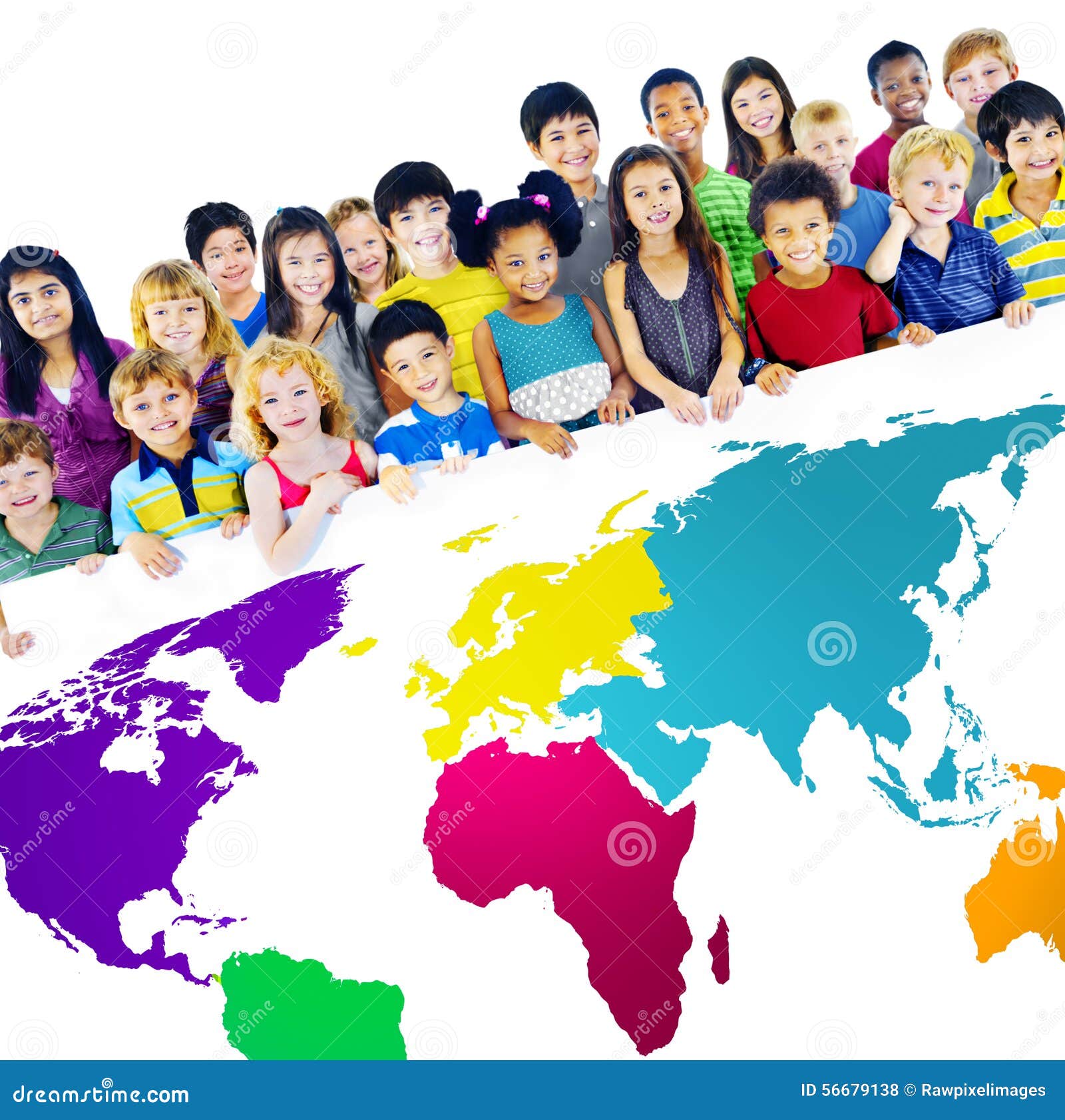 Global Globalization World Map Environmental Concept Stock Photo ...