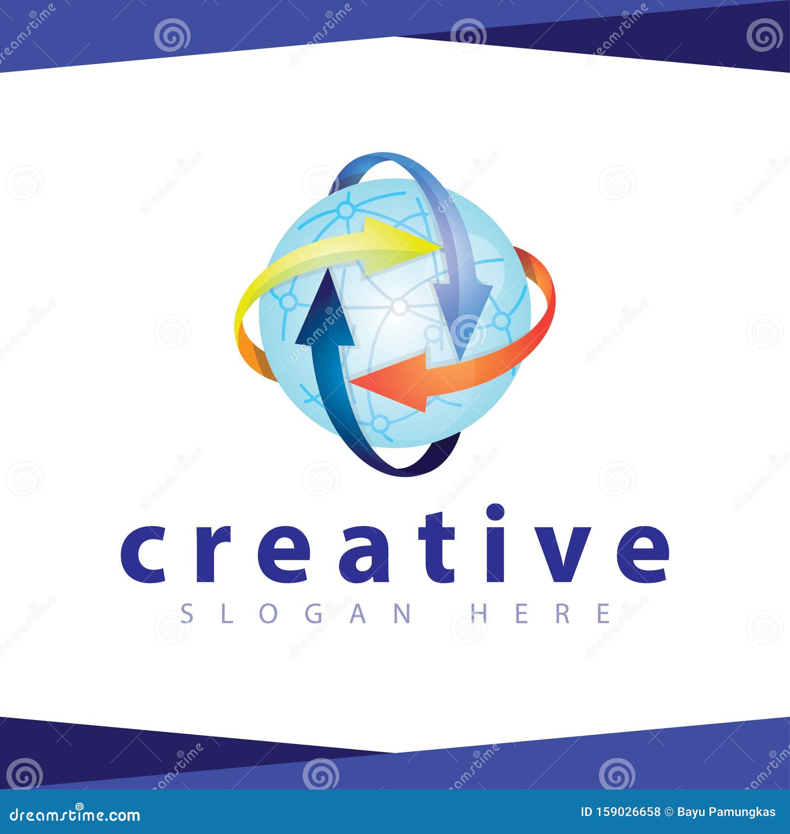 Global Globe Technology Logo Icon Stock Vector - Illustration of ...