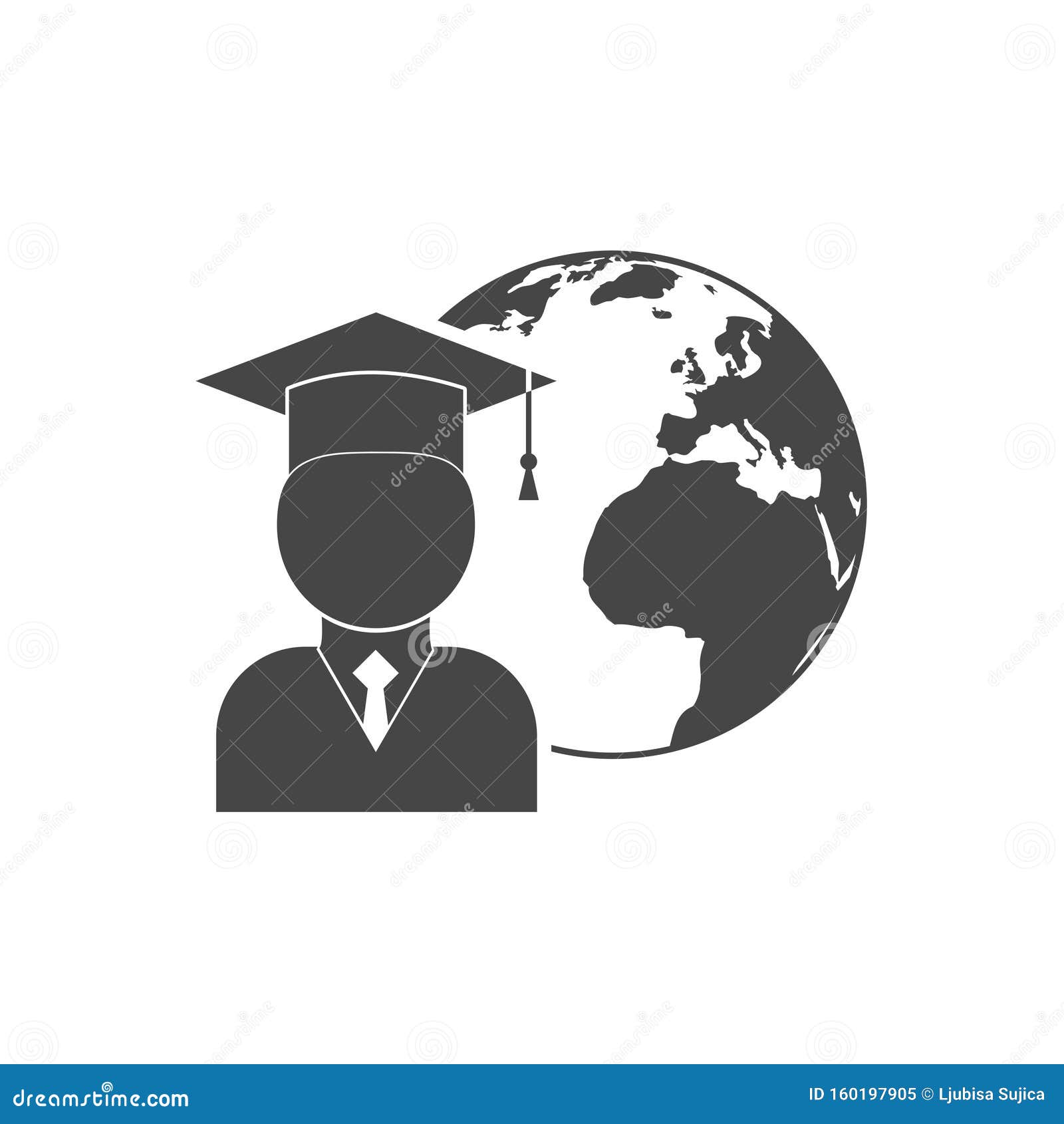 Global Graduation - Illustration Stock Vector - Illustration of ...