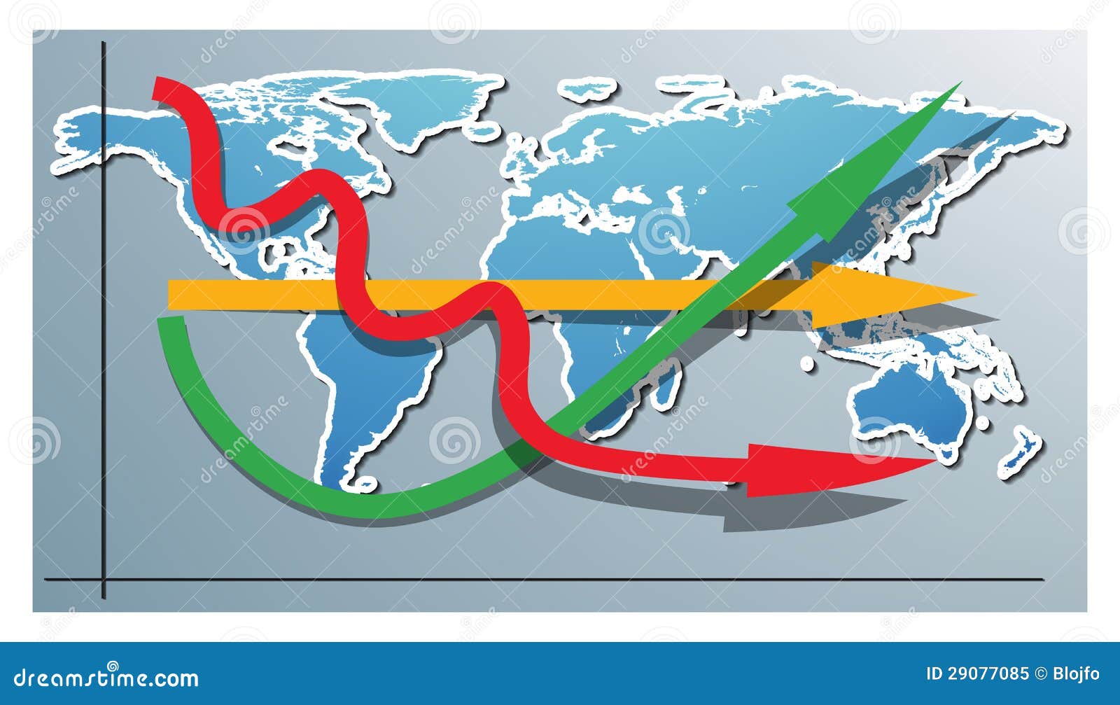 Global graph stock vector. Illustration of business, future - 29077085