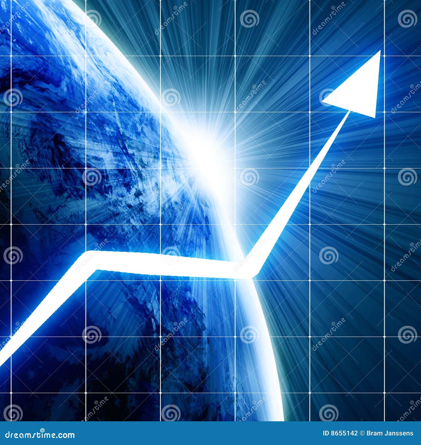 Global growth stock illustration. Illustration of economy - 8655142
