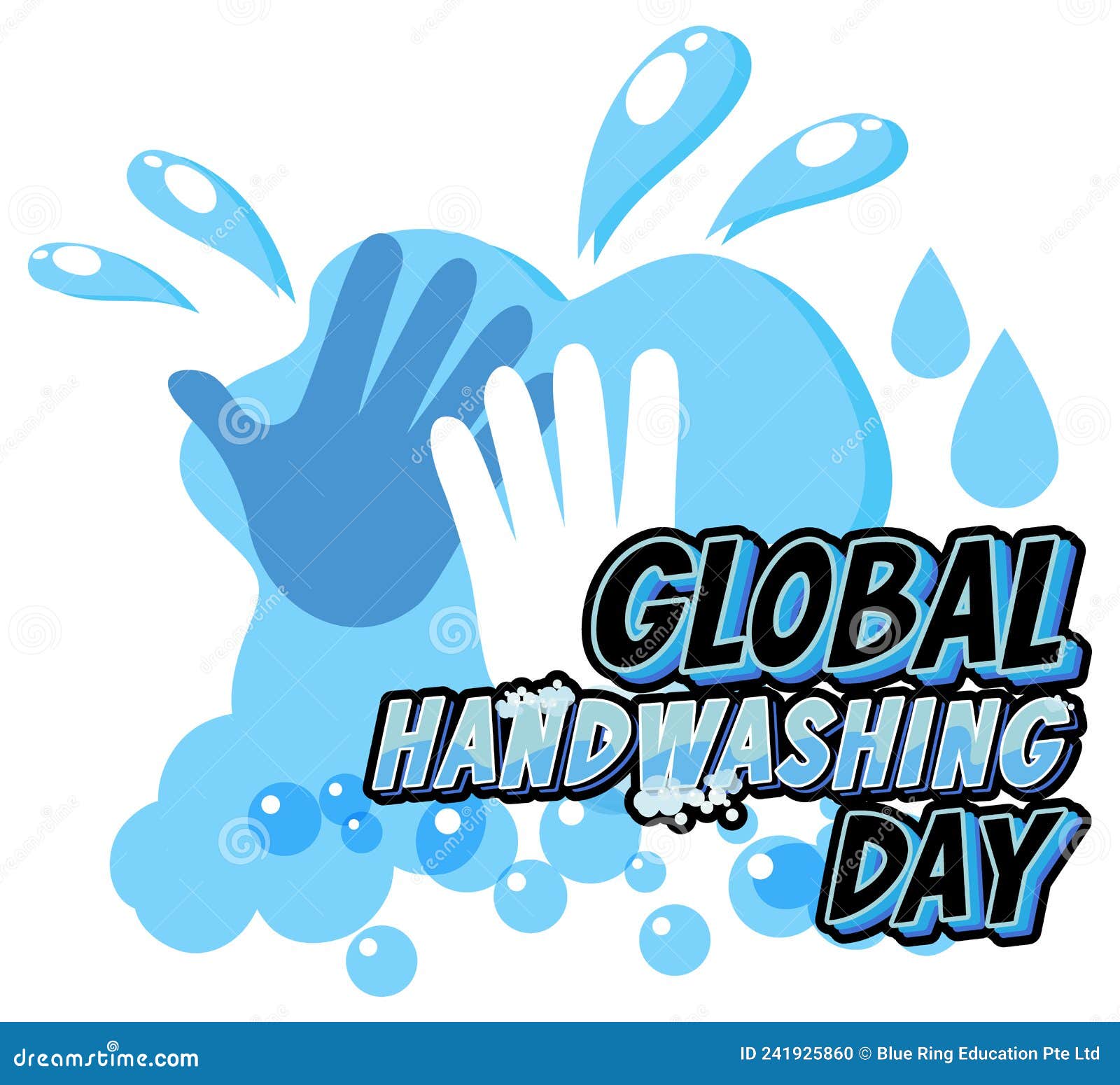 Global Hand Washing Day Logo Design Stock Vector - Illustration of sign ...