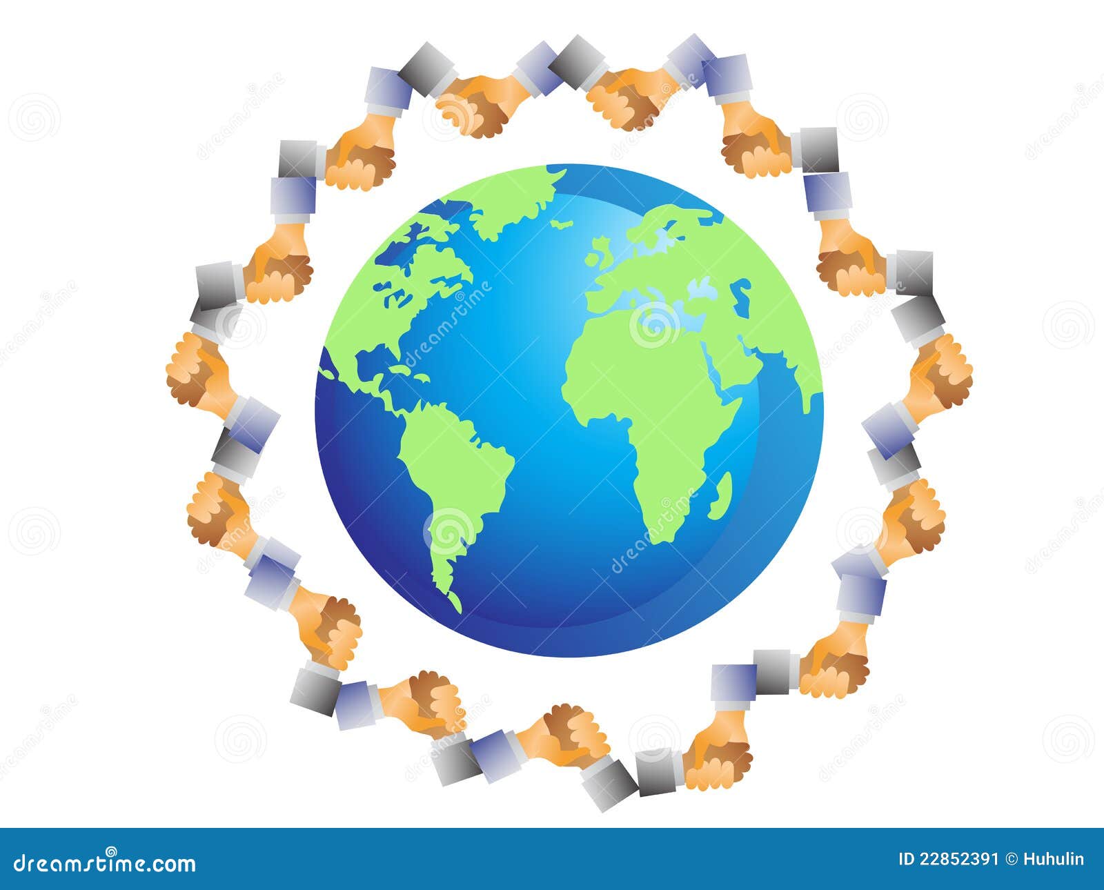 Global Handshake stock vector. Illustration of circle - 22852391