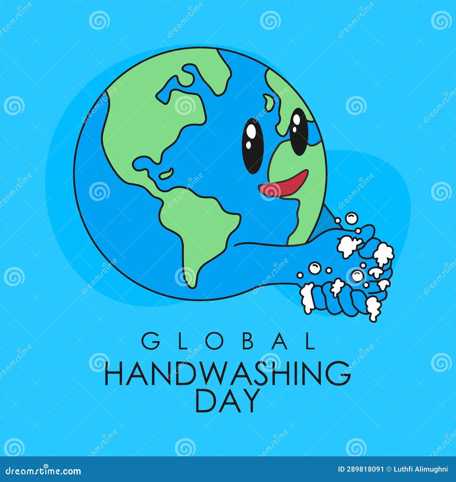Global Handwashing Day Poster Template Vector Stock Vector ...
