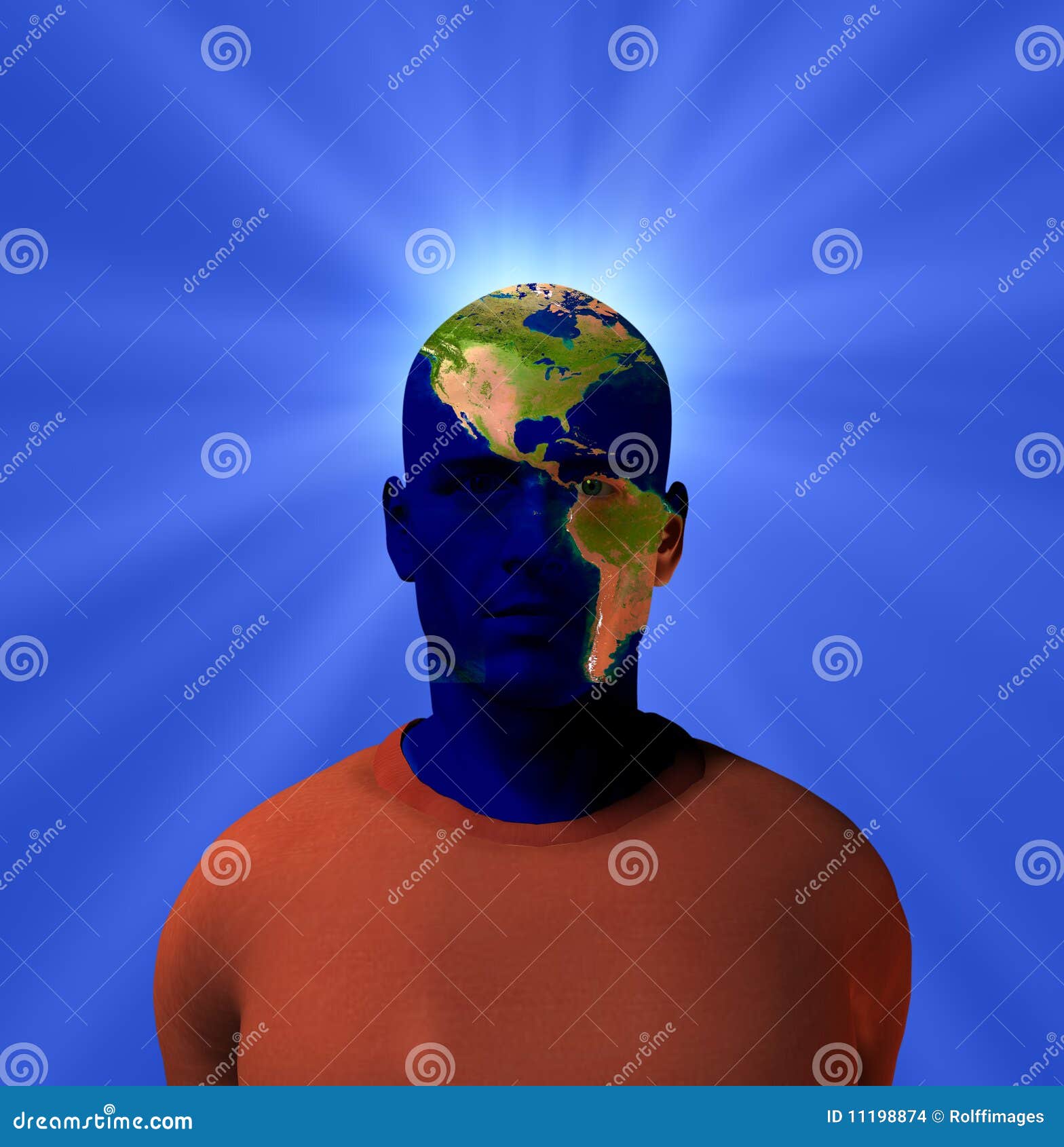 Global head stock illustration. Illustration of ocean - 11198874