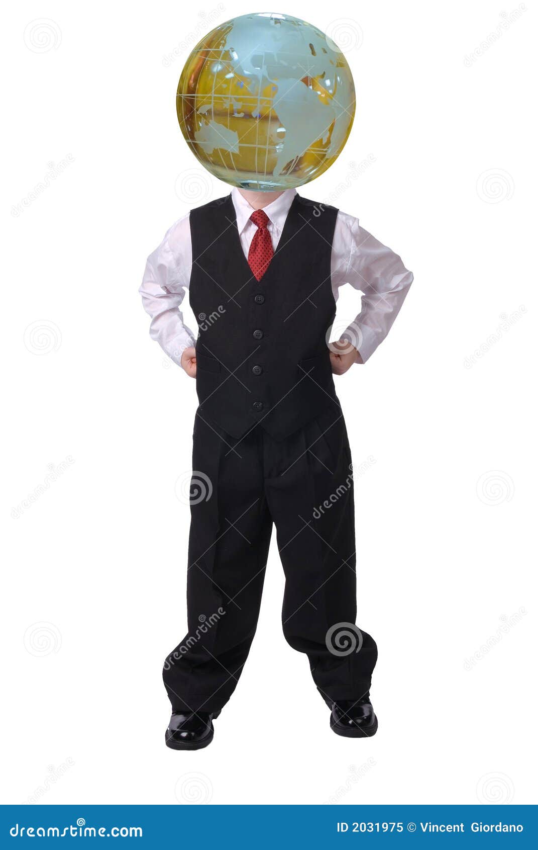 Global head for business stock image. Image of child, earth - 2031975