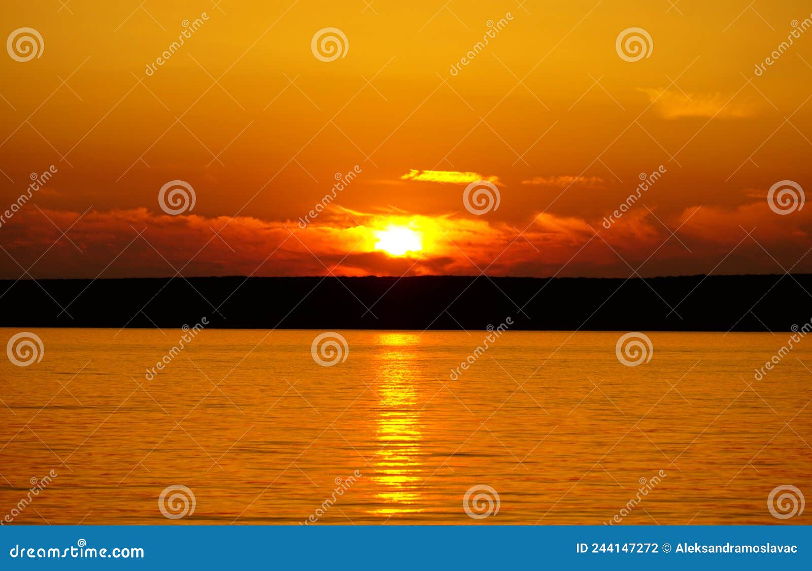 Global Heating and Climate Change Concept at the Sunset on Seaside ...