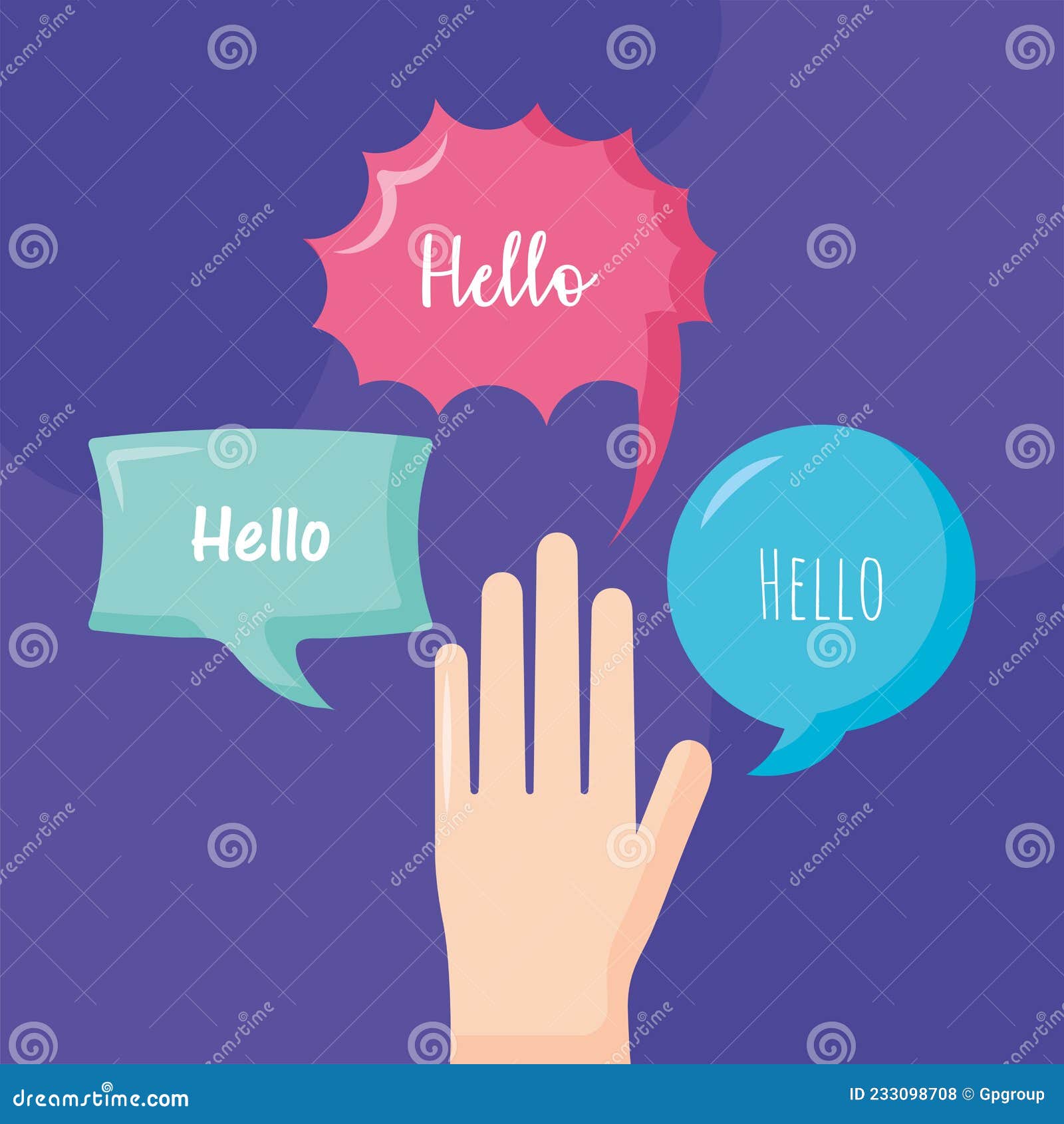 Global hello poster stock vector. Illustration of righthand - 233098708