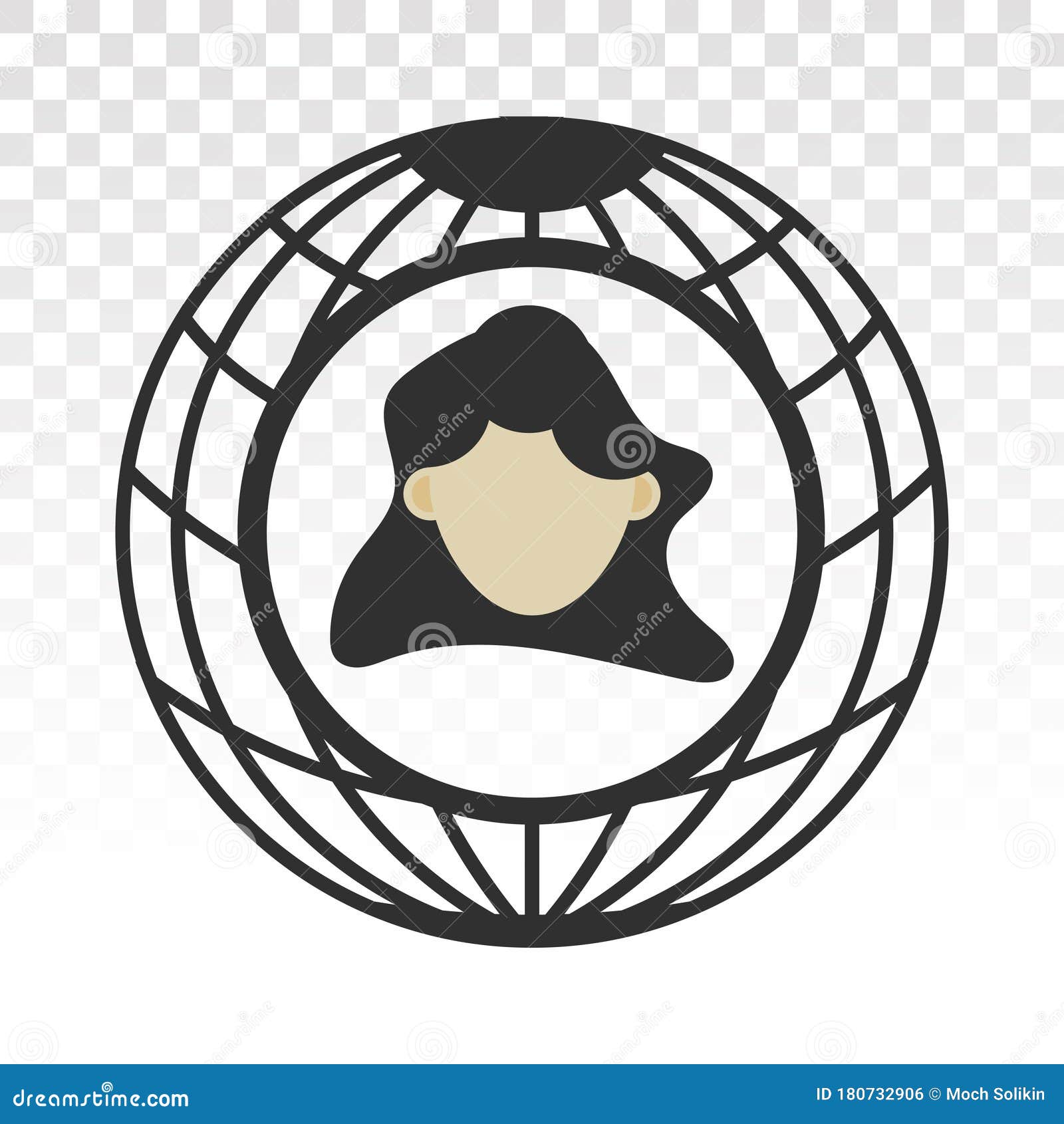 Global Human Outsourcing Icon for Apps or Website Stock Vector ...