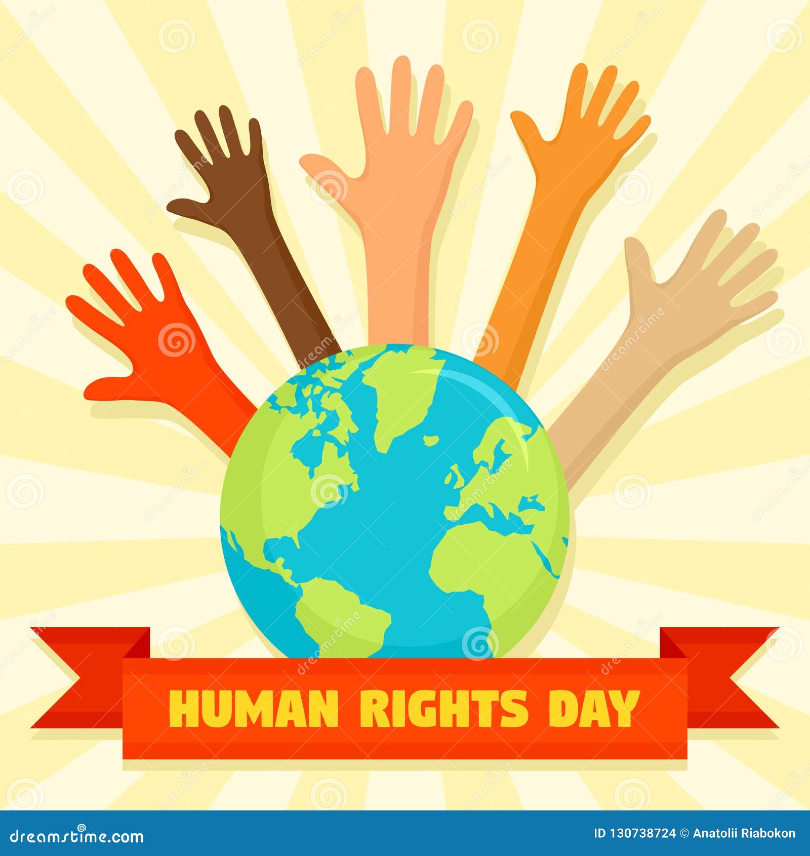 Human Rights Freedom Illustration Hands Under Wire Crime Against ...