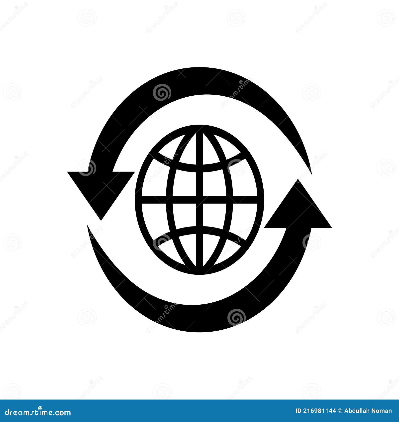 Global icon design vector stock vector. Illustration of element - 216981144