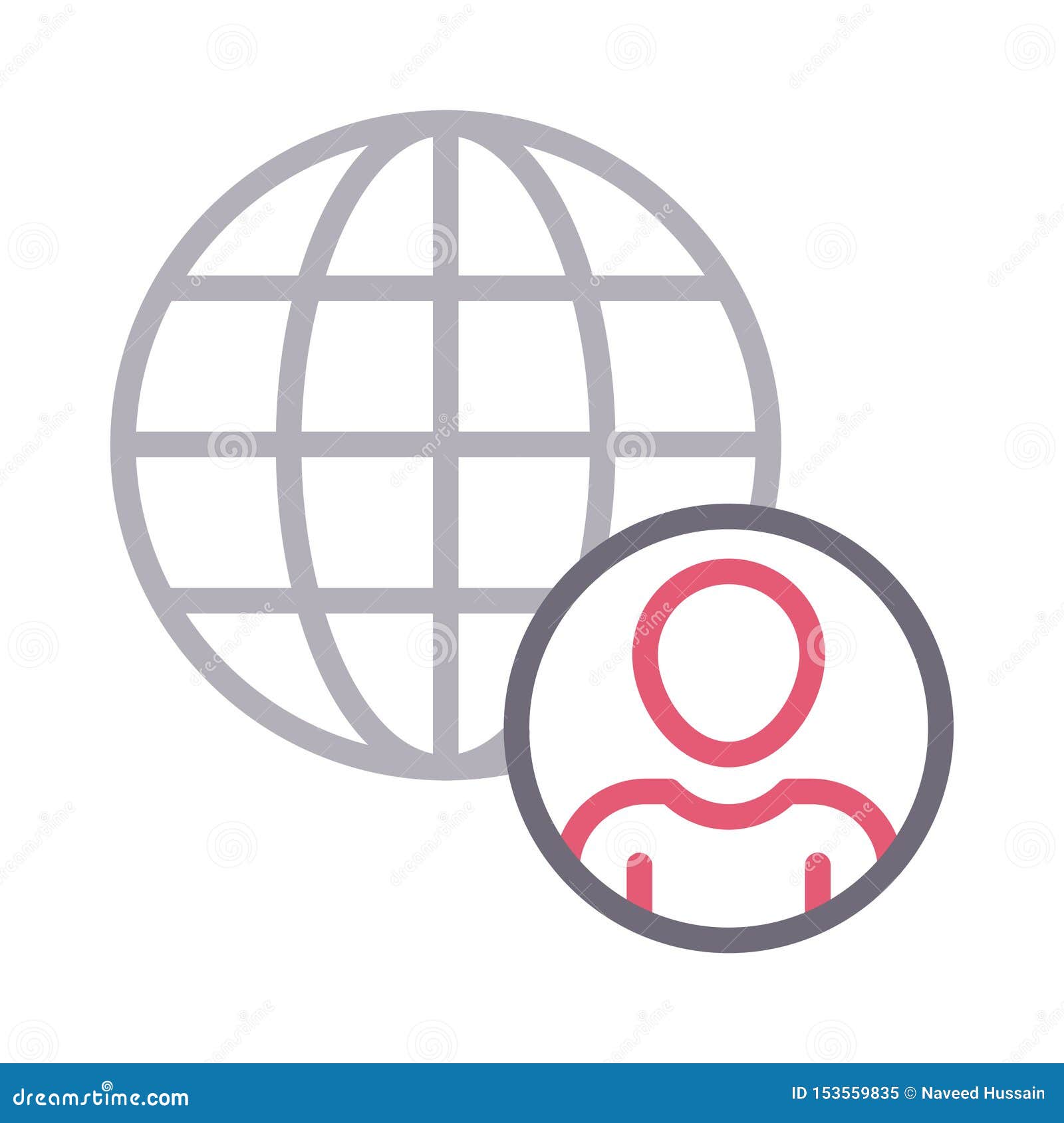 Global Colour Line Vector Icon Stock Vector - Illustration of graphic ...
