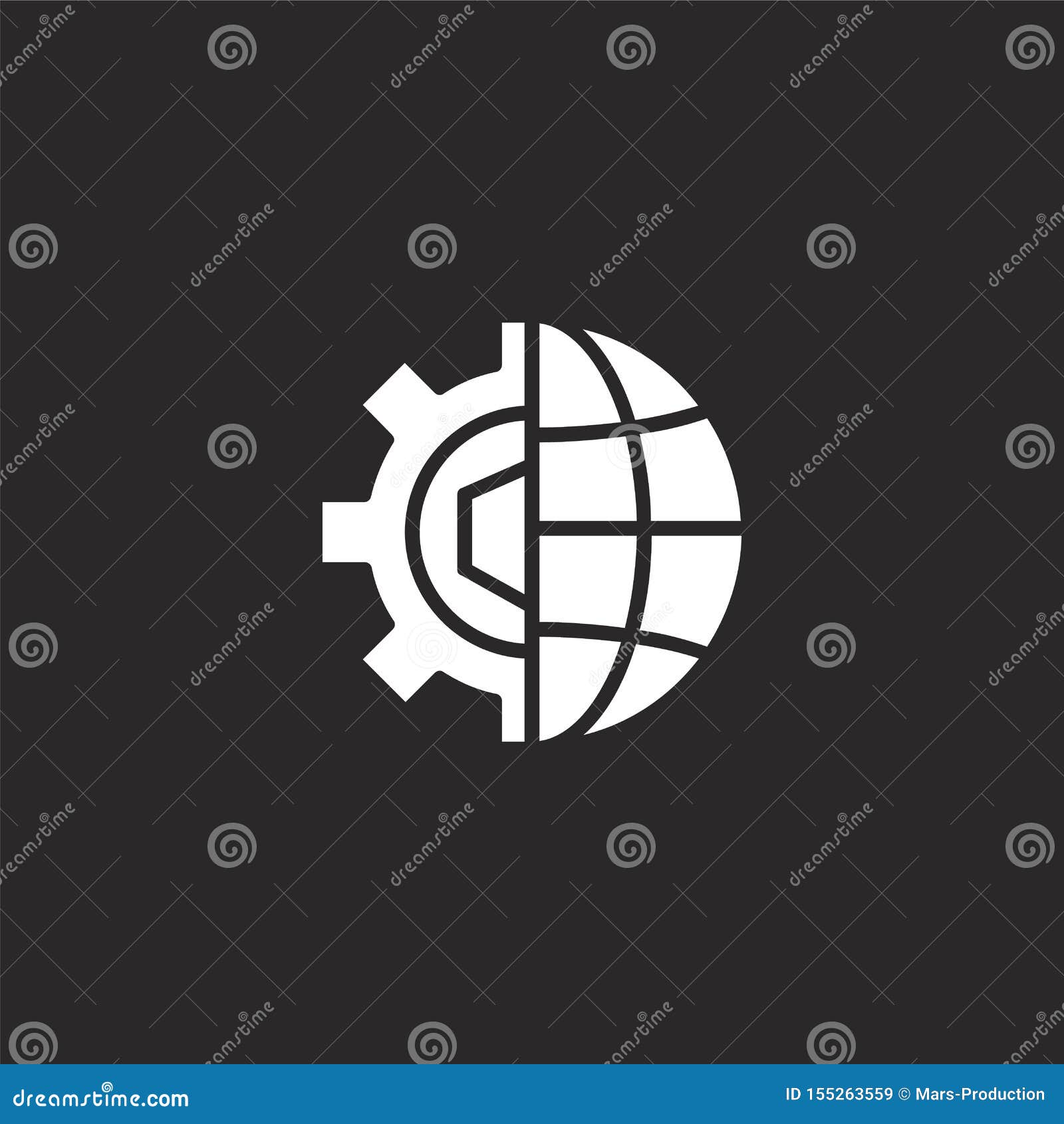 Global Icon. Filled Global Icon for Website Design and Mobile, App ...