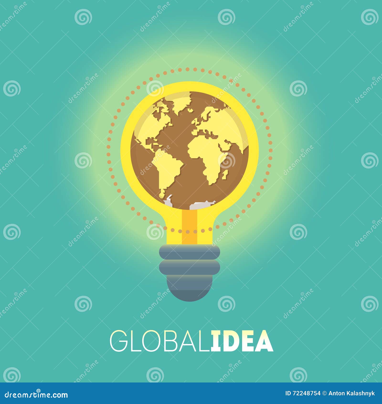 Global idea stock vector. Illustration of idea, innovation - 72248754
