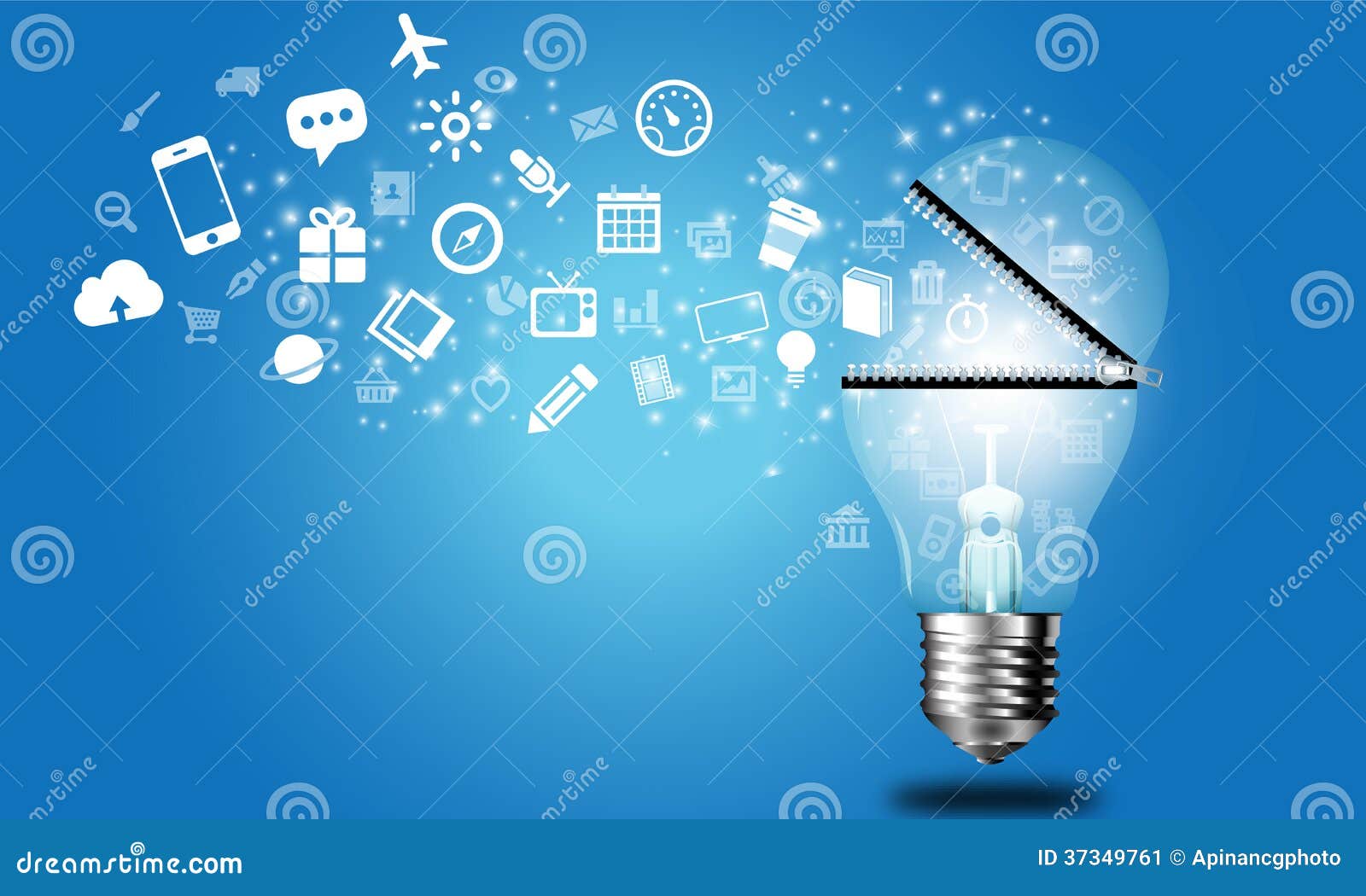 Global idea business stock illustration. Illustration of phone - 37349761