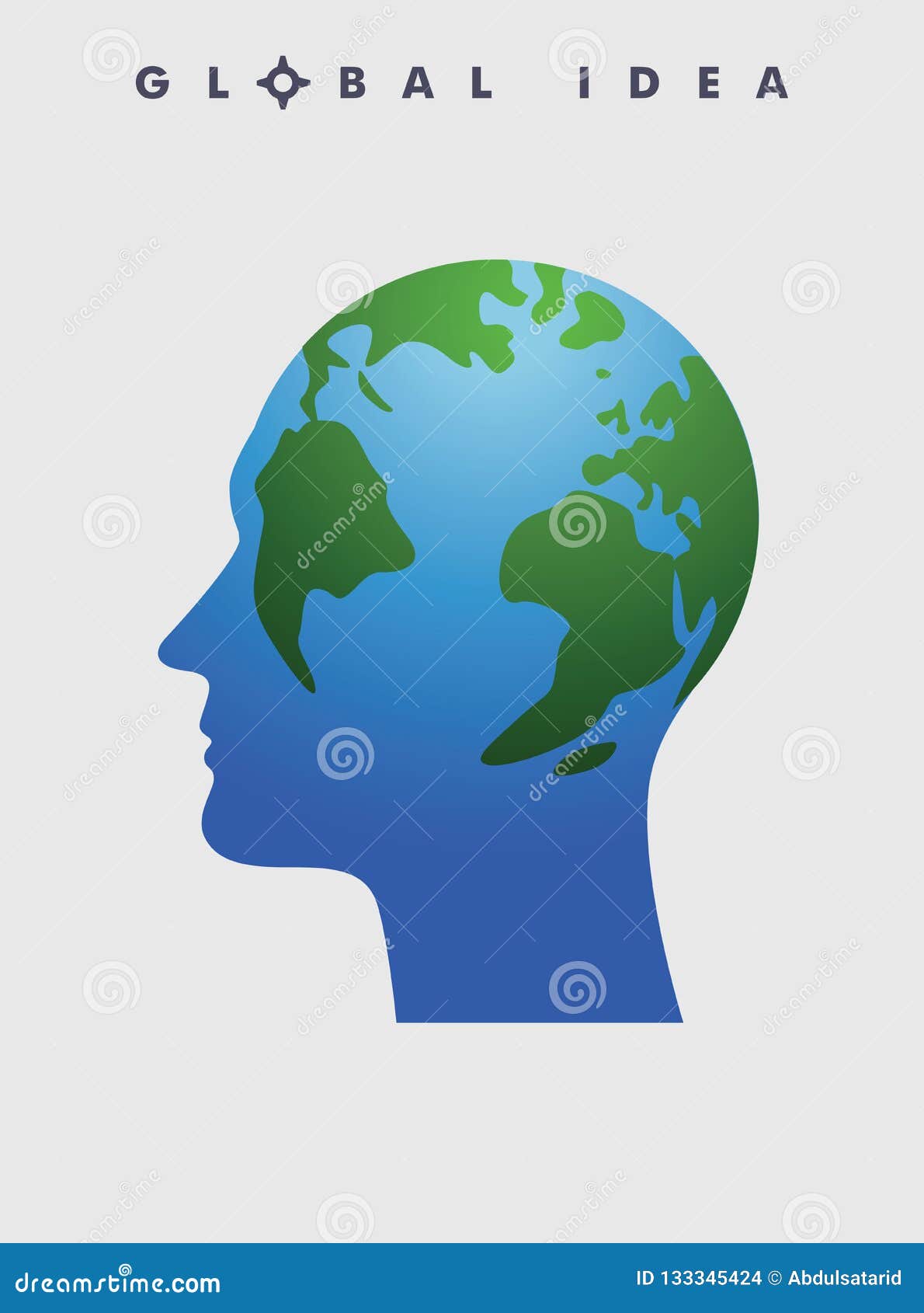 Global idea concept stock vector. Illustration of background - 133345424