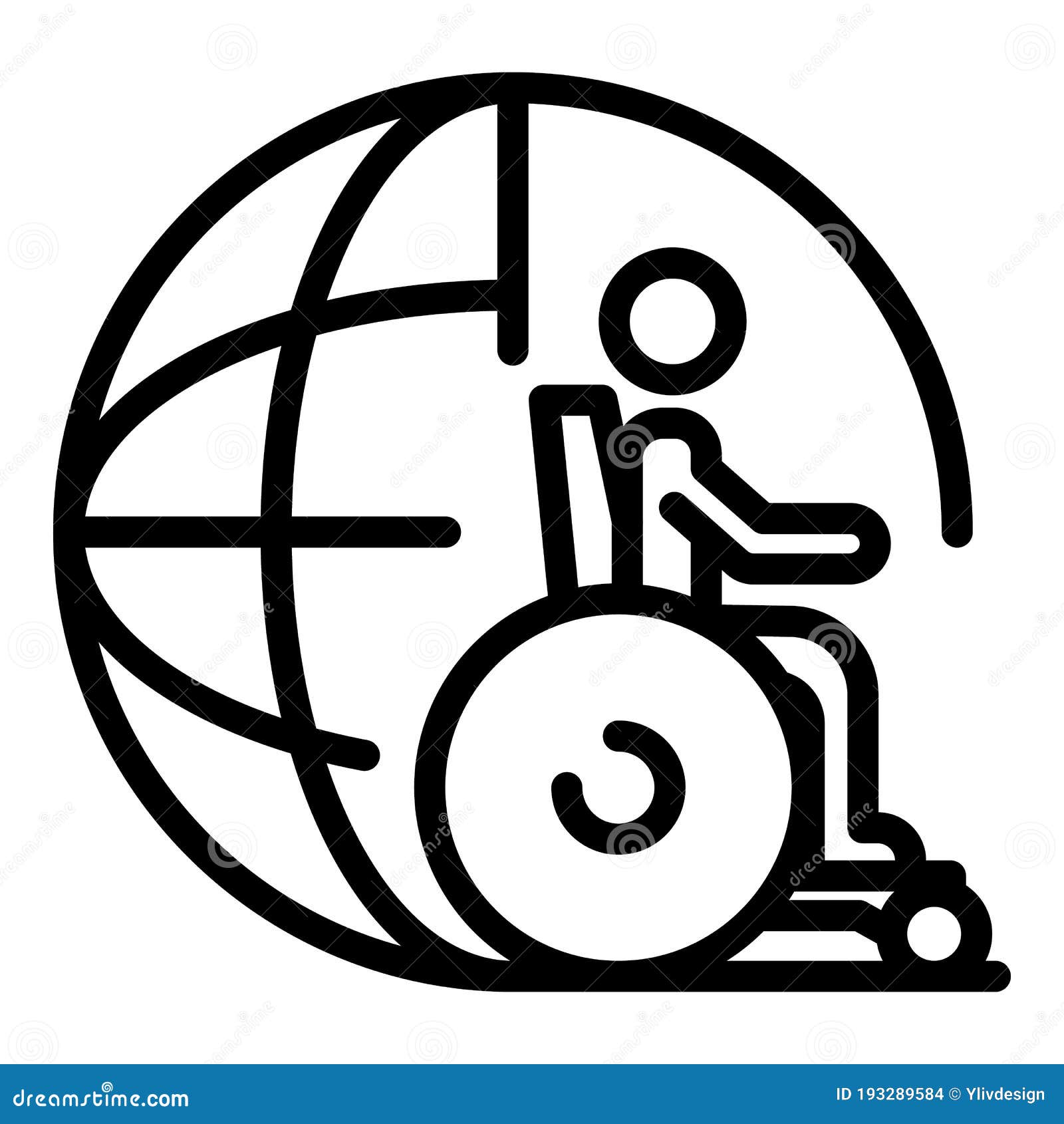 Global Inclusive Education Icon, Outline Style Stock Vector ...