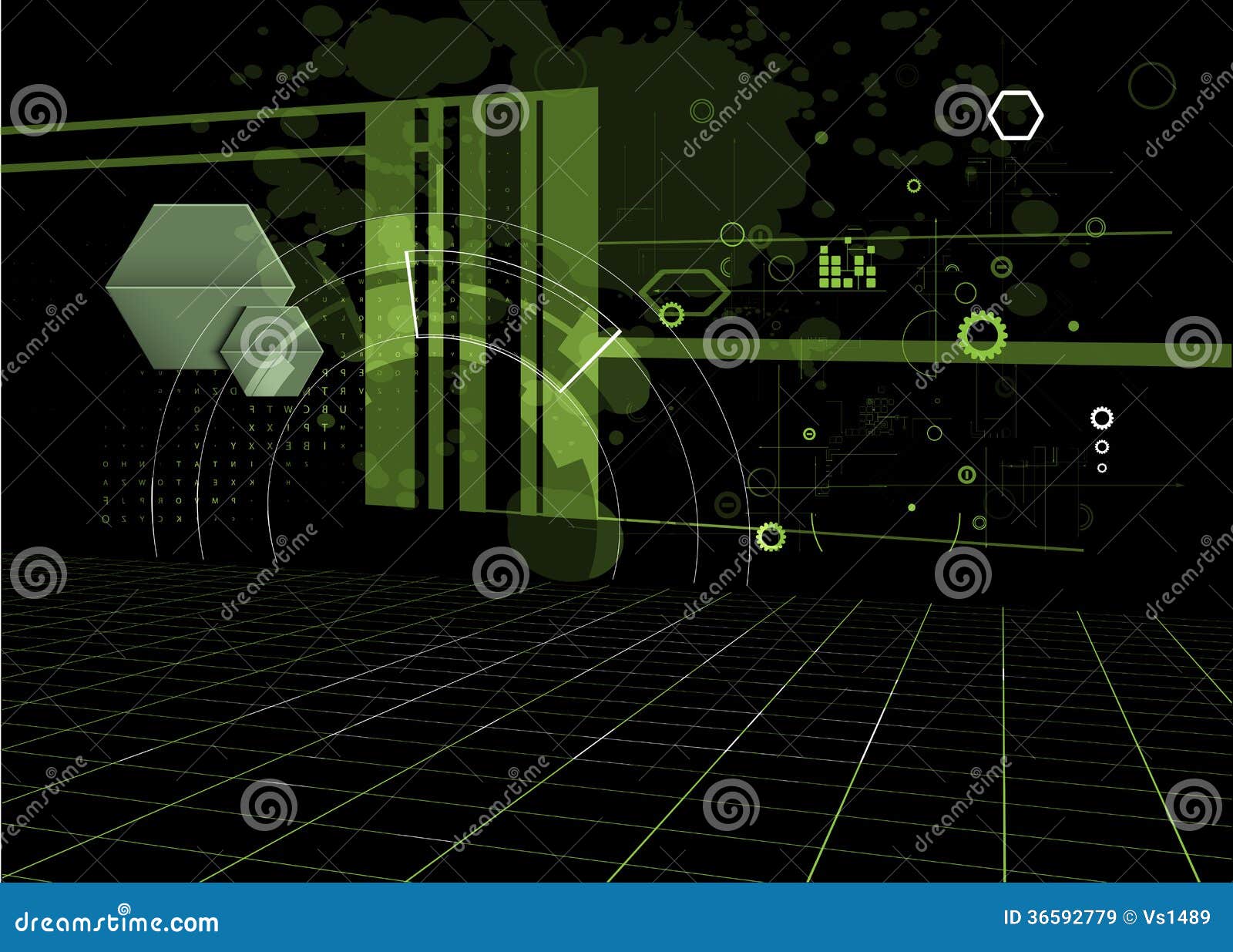 Global Infinity Computer Technology Concept Business Background Stock ...