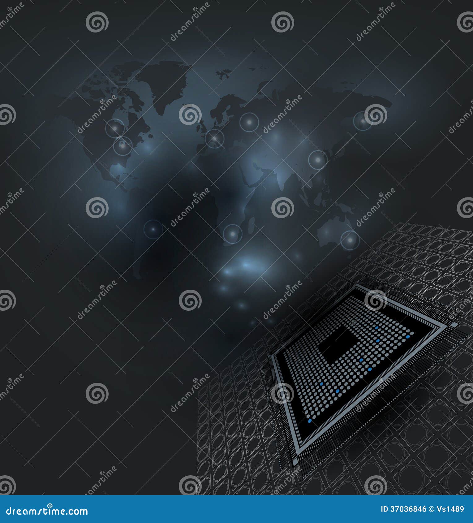 Global Infinity Computer Technology Concept Business Background Stock ...