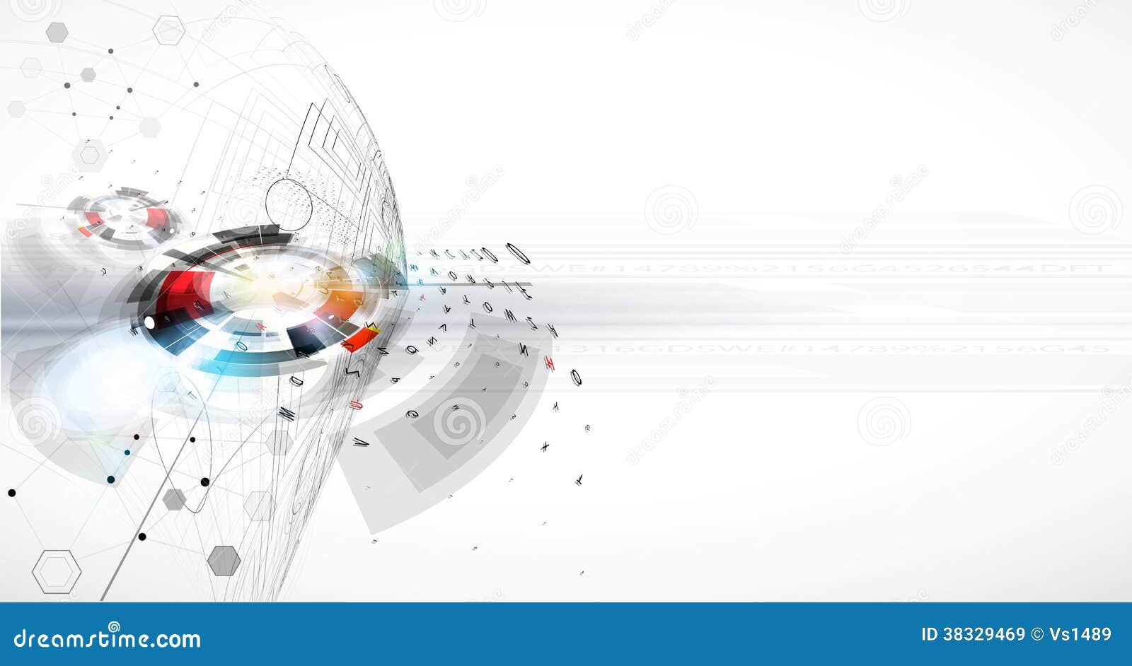 Global Infinity Computer Technology Concept Business Background Stock ...