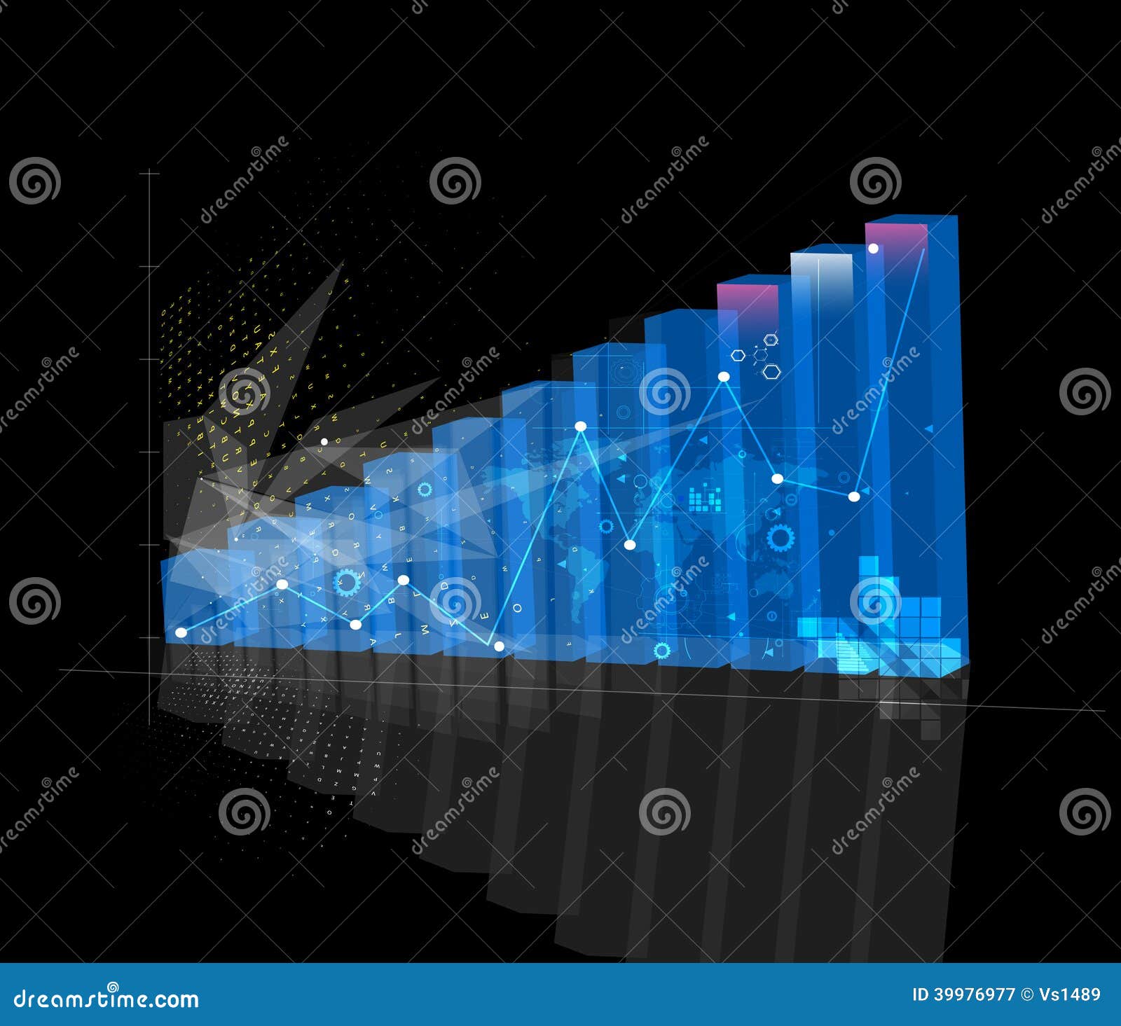 Global Infinity Computer Technology Concept Business Background Stock ...