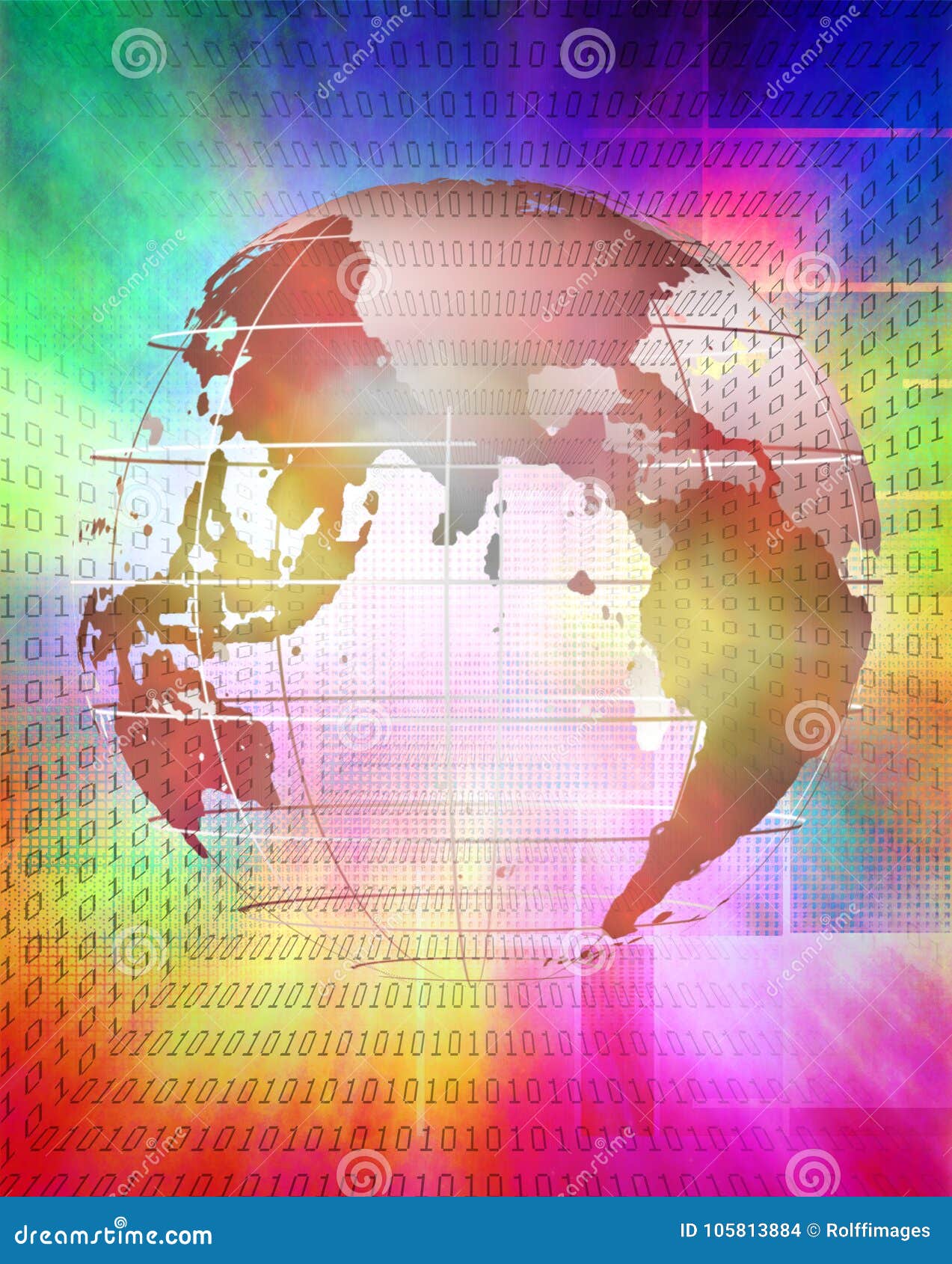 Global information stock illustration. Illustration of modern - 105813884