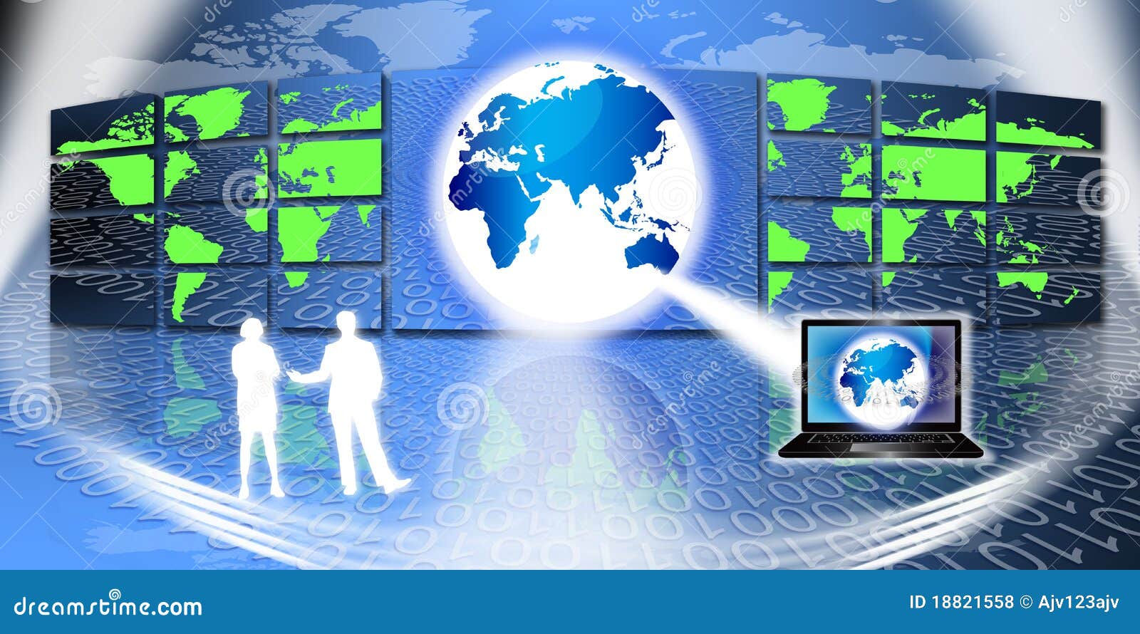 Global Information Technology Stock Illustration - Illustration of ...