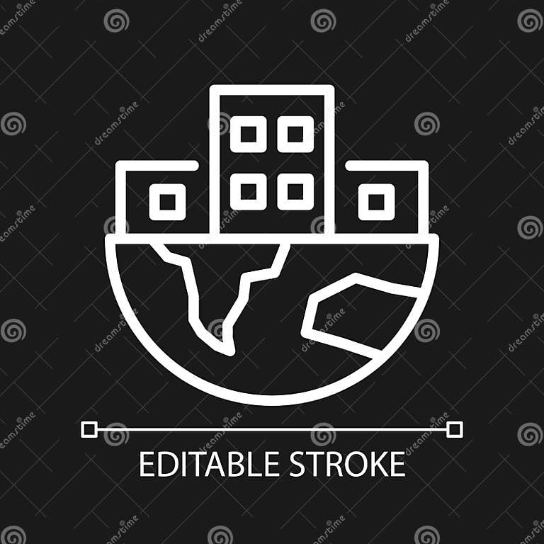 Global Infrastructure Pixel Perfect White Linear Icon for Dark Theme ... Global Infrastructure Pixel Perfect White Linear Icon for Dark Theme ...