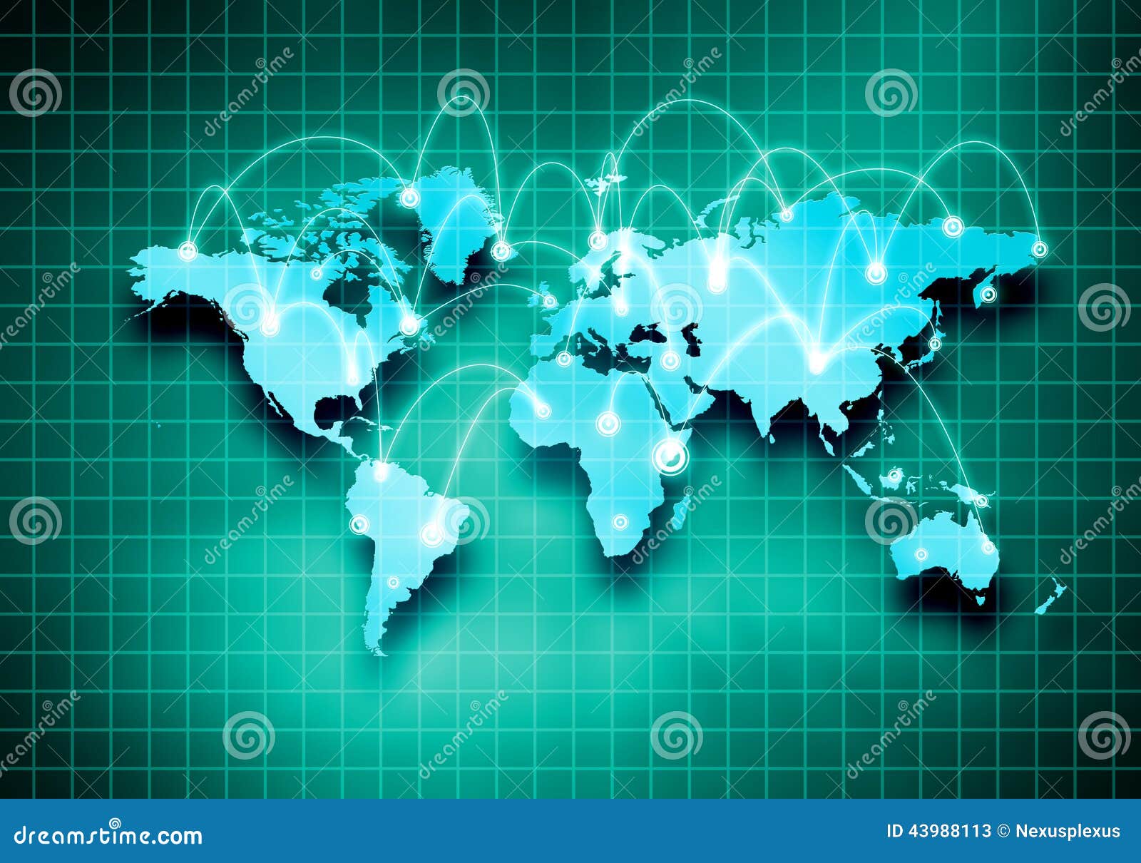 Global interaction stock illustration. Illustration of flight - 43988113