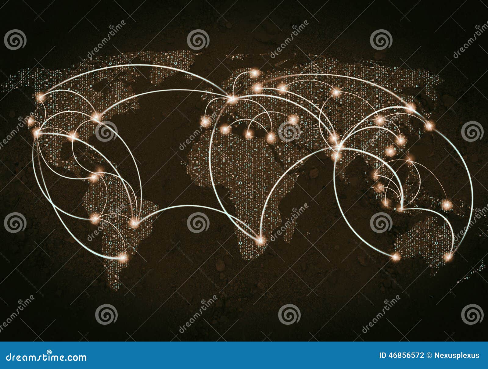 Global interaction stock photo. Image of background, brown - 46856572