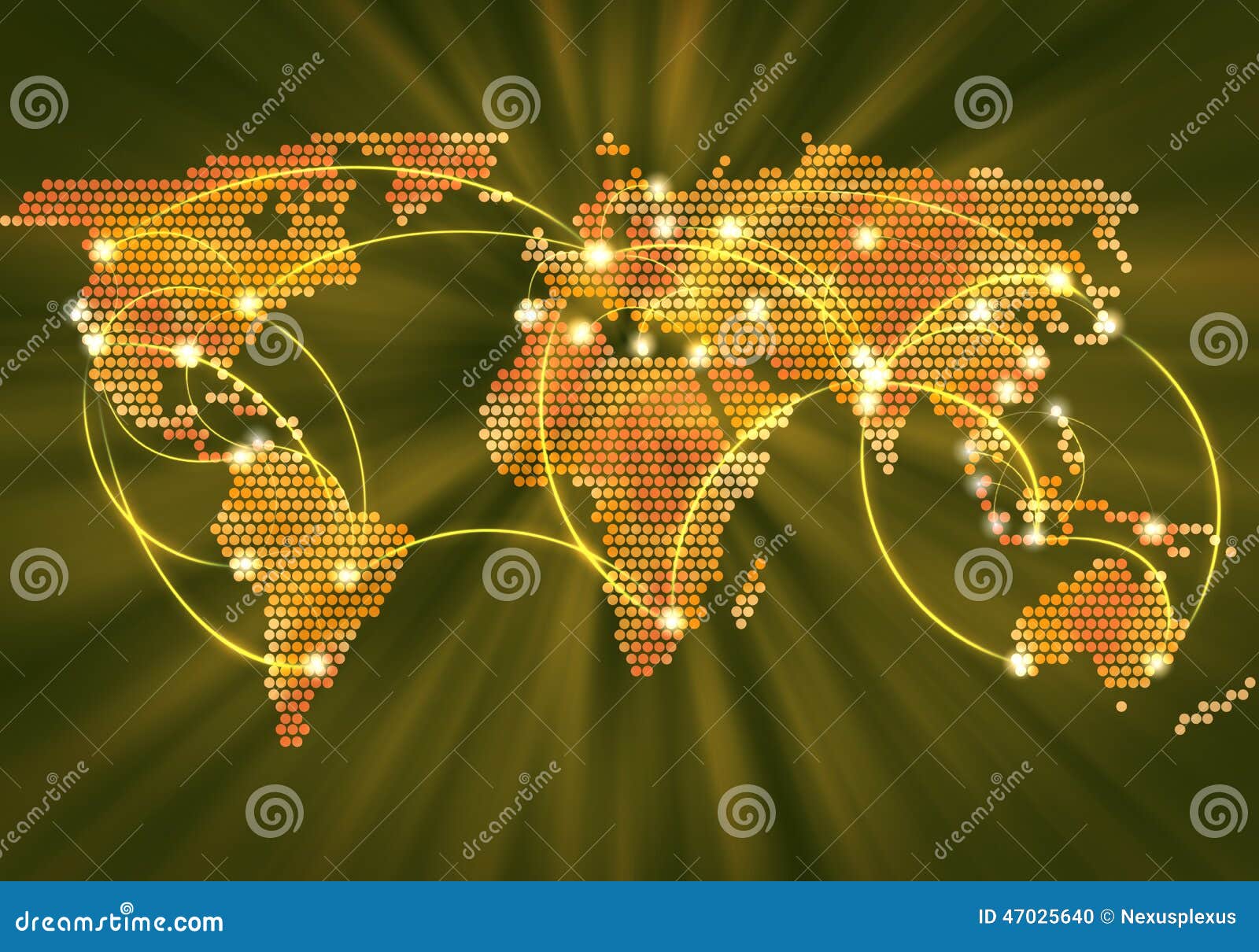 Global interaction stock illustration. Illustration of futuristic ...