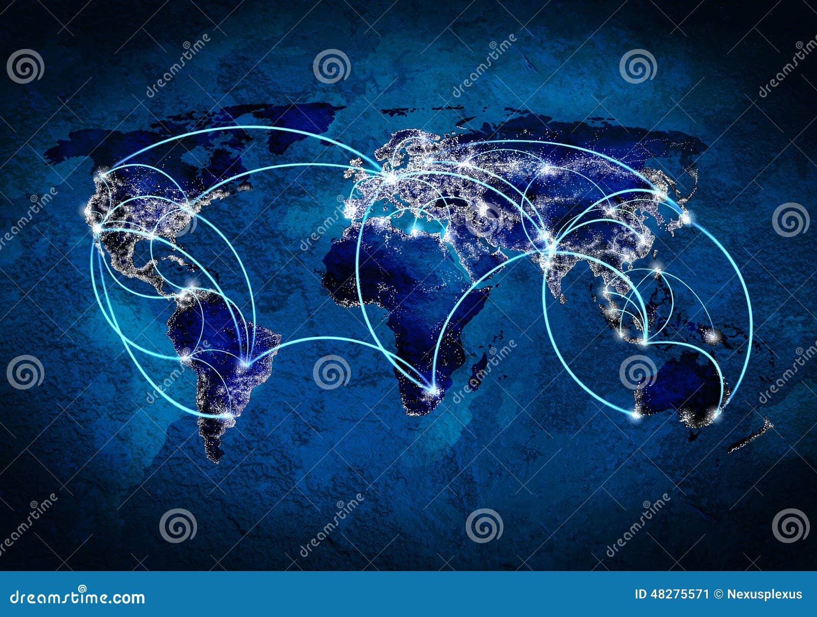 Global interaction stock image. Image of commerce, media - 48275571