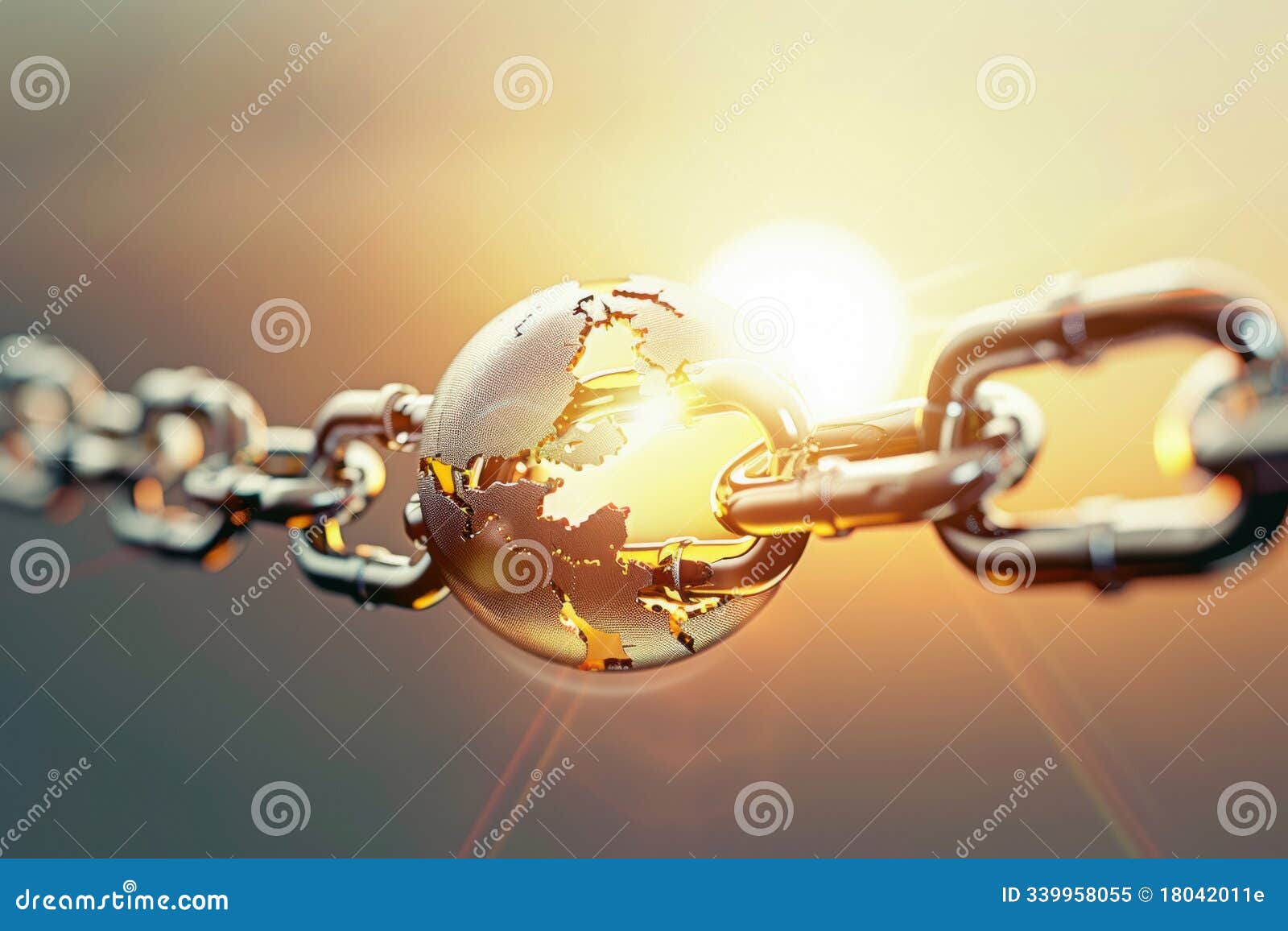 Global, Interconnected, Warming, Climate Change, World, Chain ...