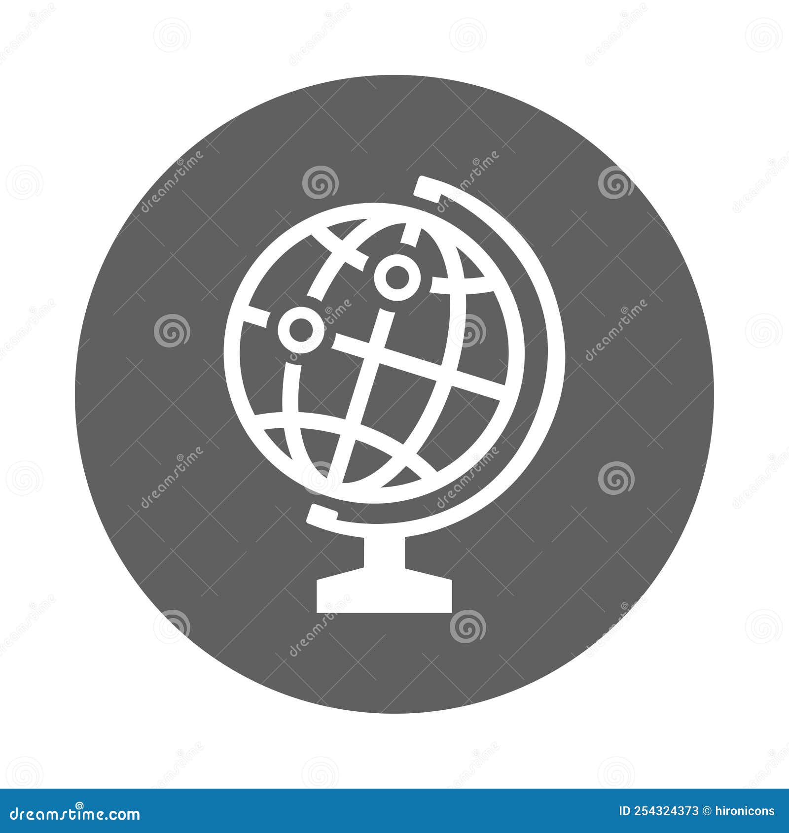 Global, International, Earth Icon. Gray Vector Graphics Stock Vector ...