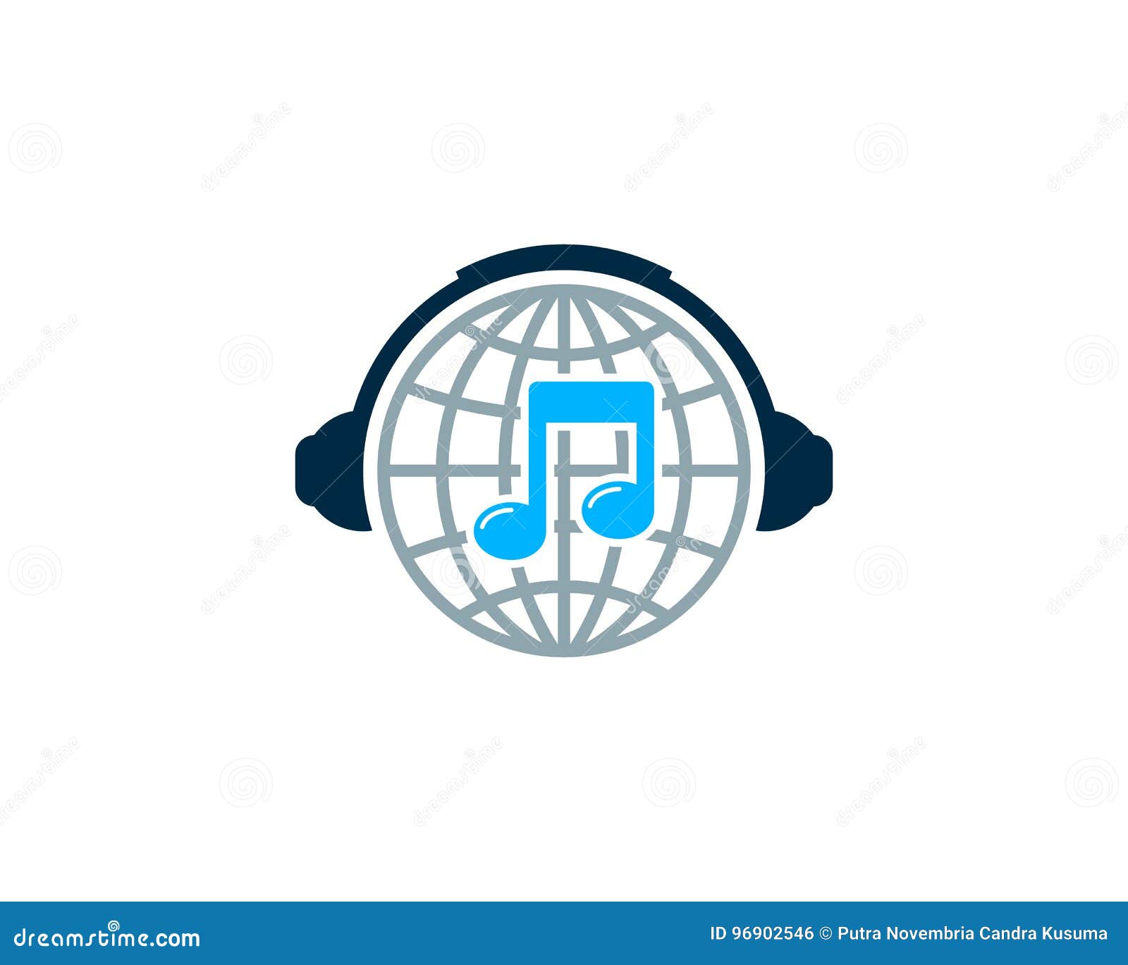 Global International Music Icon Logo Design Element Stock Vector ...
