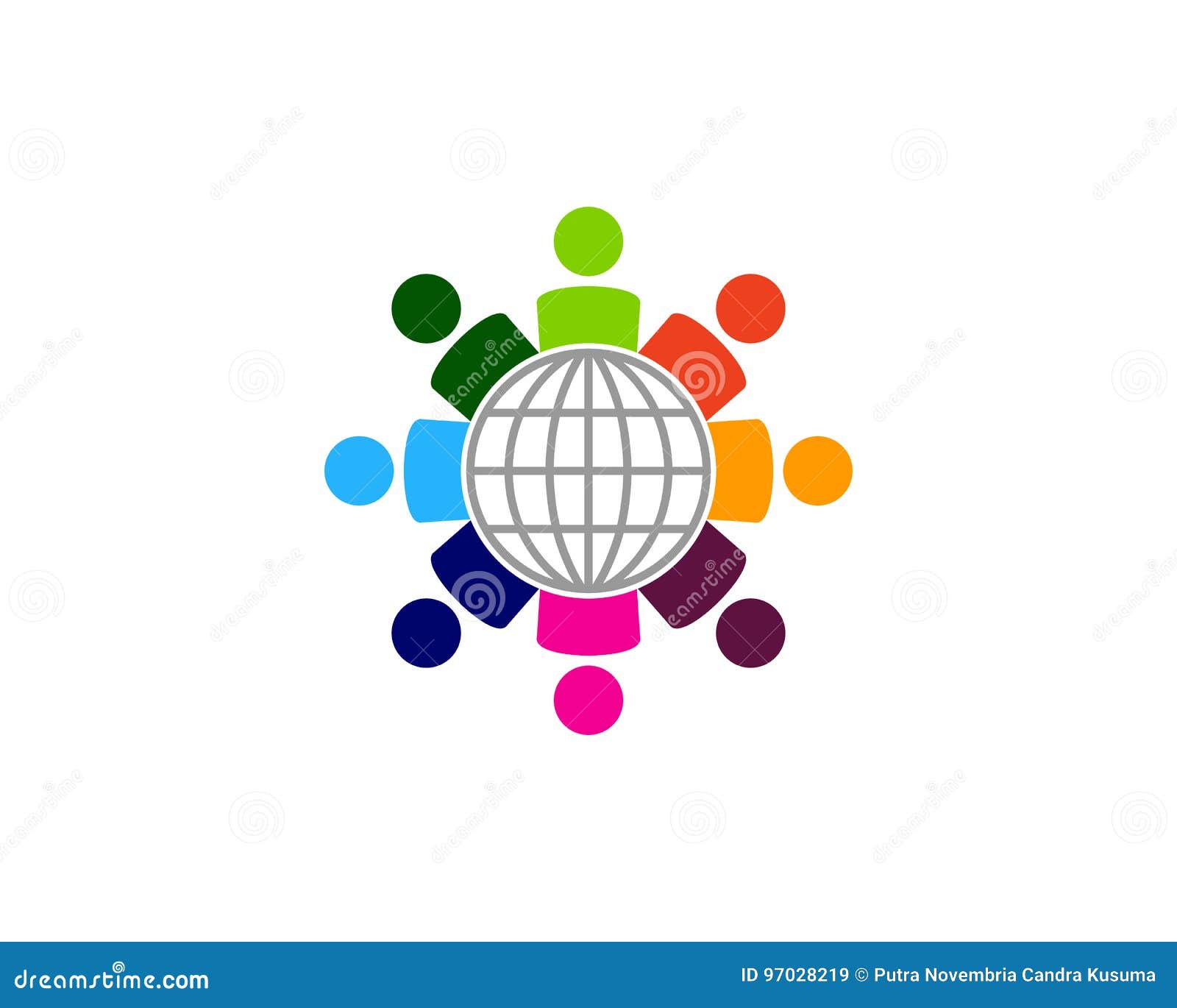 Global International People Icon Logo Design Element Stock Vector ...
