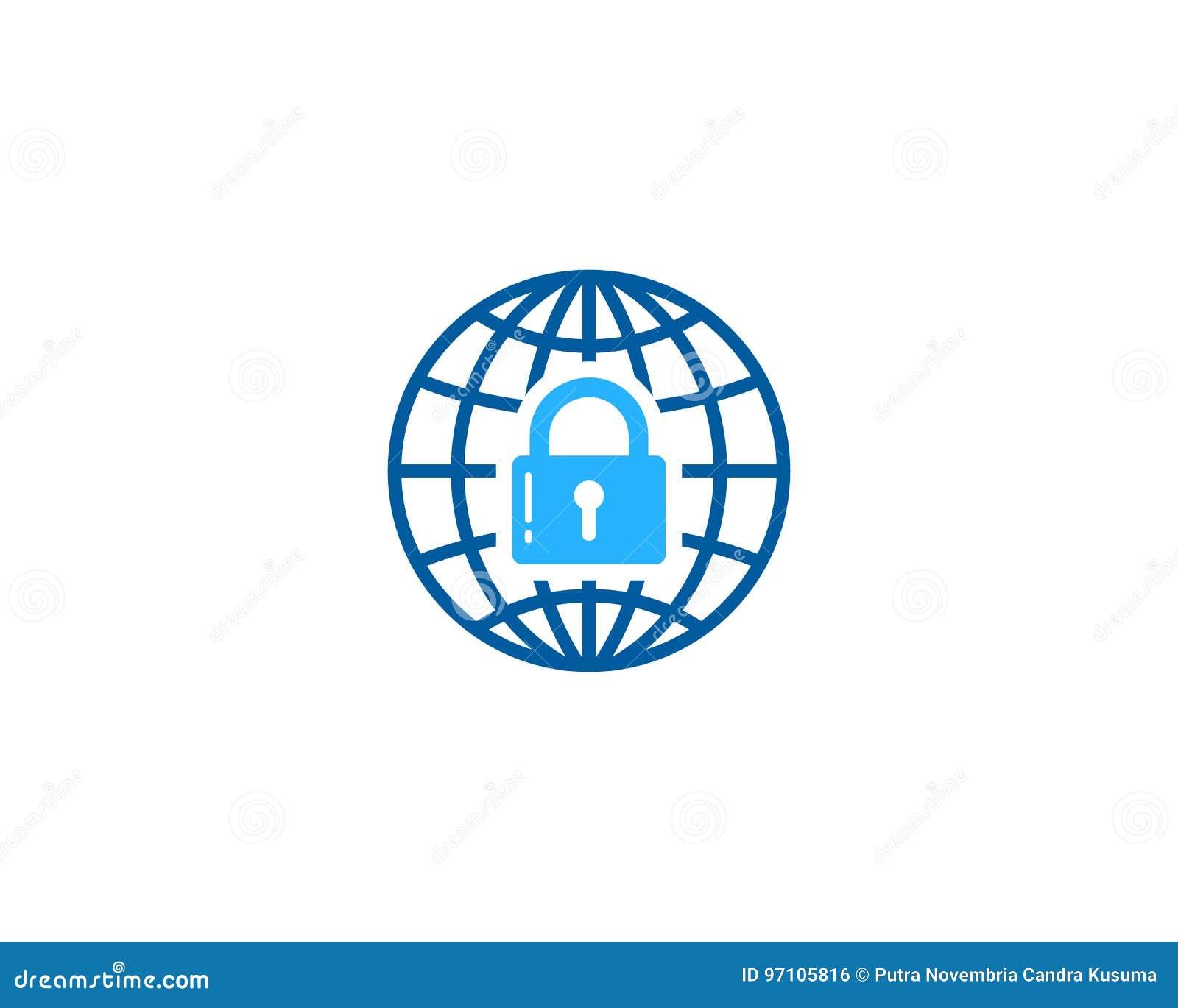 Global International Security Icon Logo Design Element Stock Vector ...