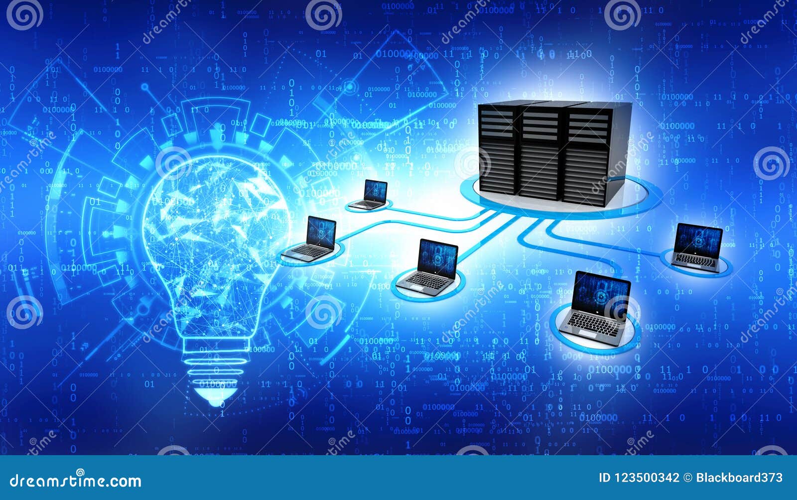 Global Internet Communication, Global Computer Network in Digital ...