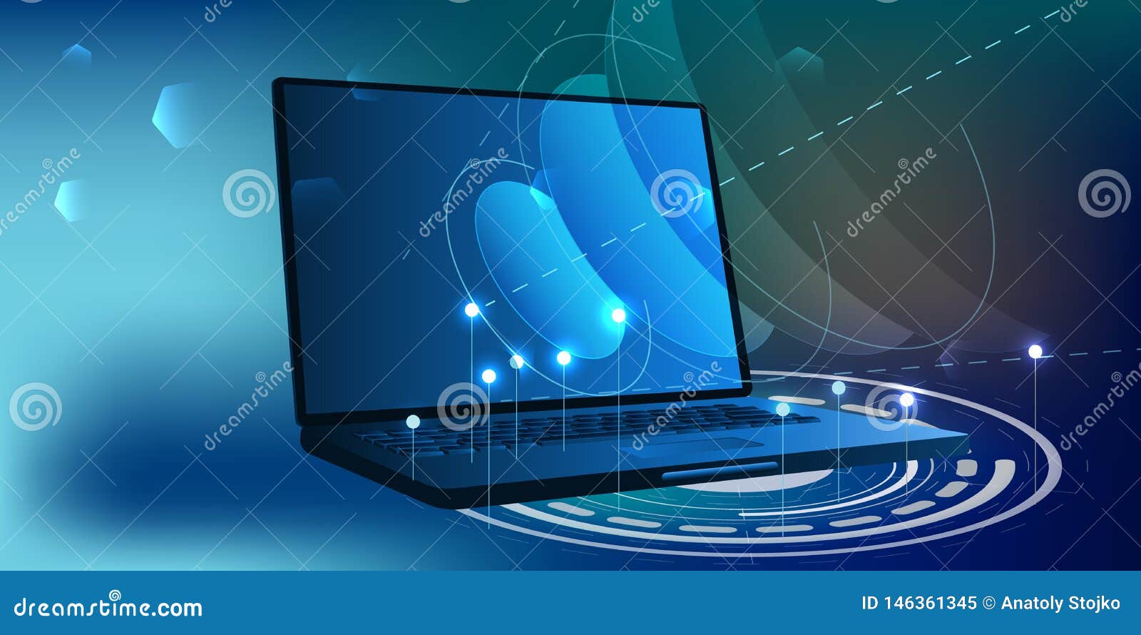 Global Internet Communications. Web Wireless Network Technology ...