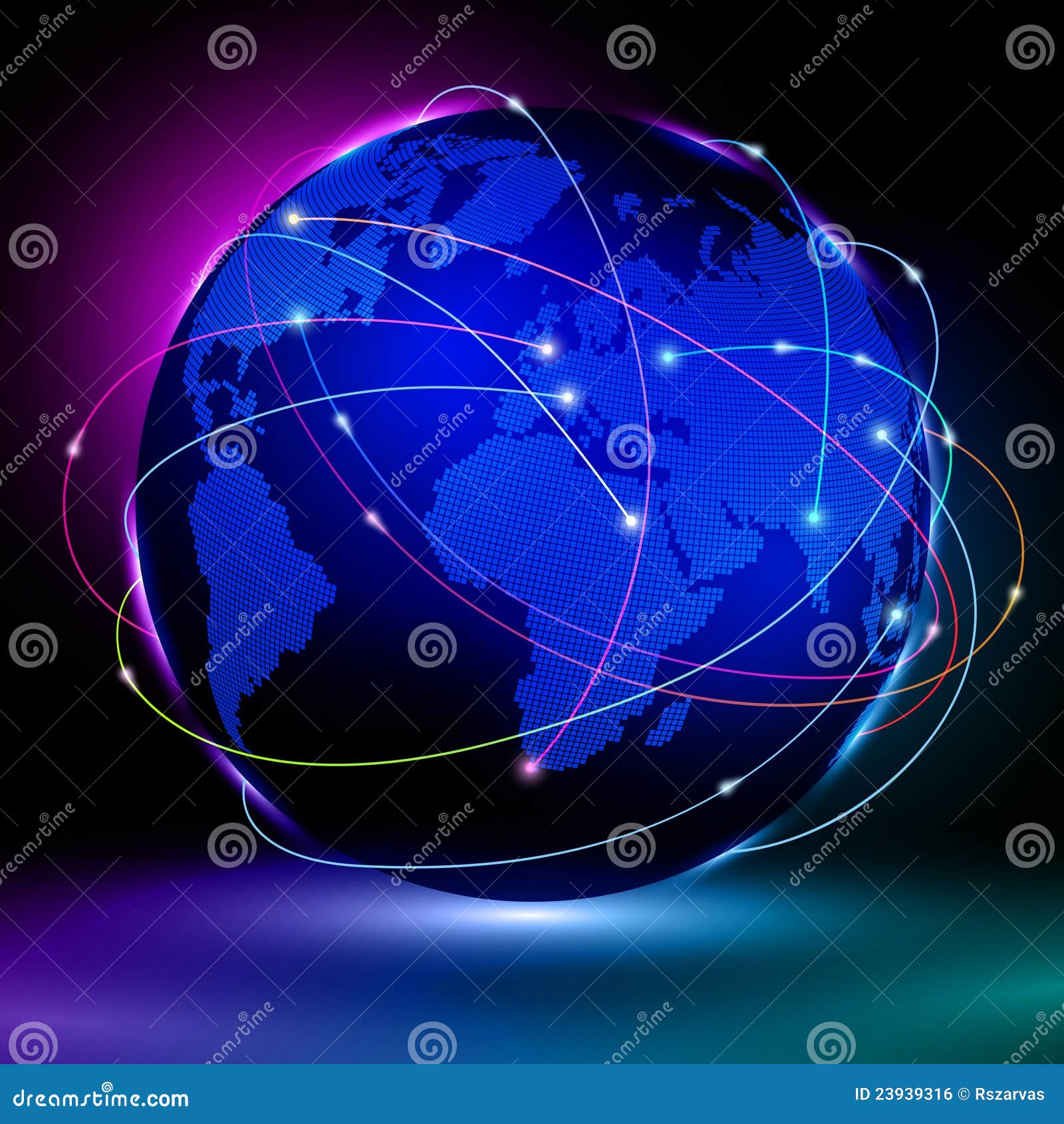 Global internet concept stock vector. Illustration of tech - 23939316