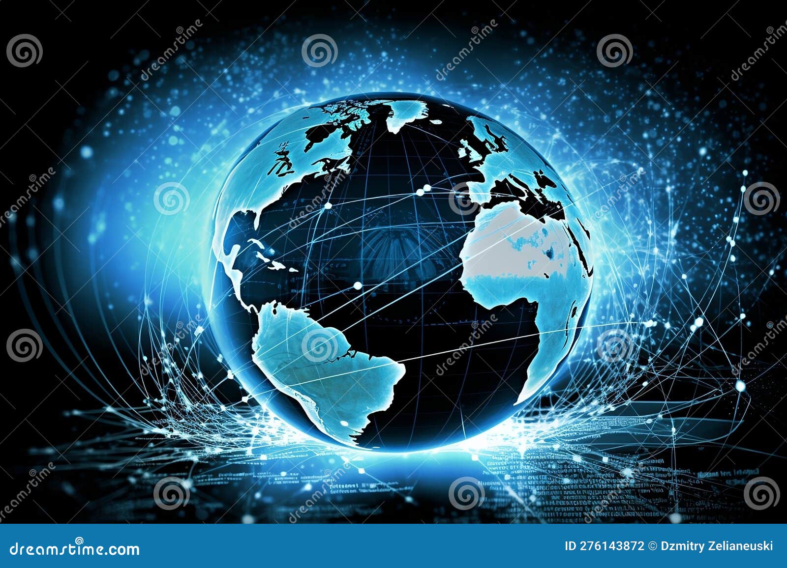 Global Internet Concept. Communication Around the World. Communication ...