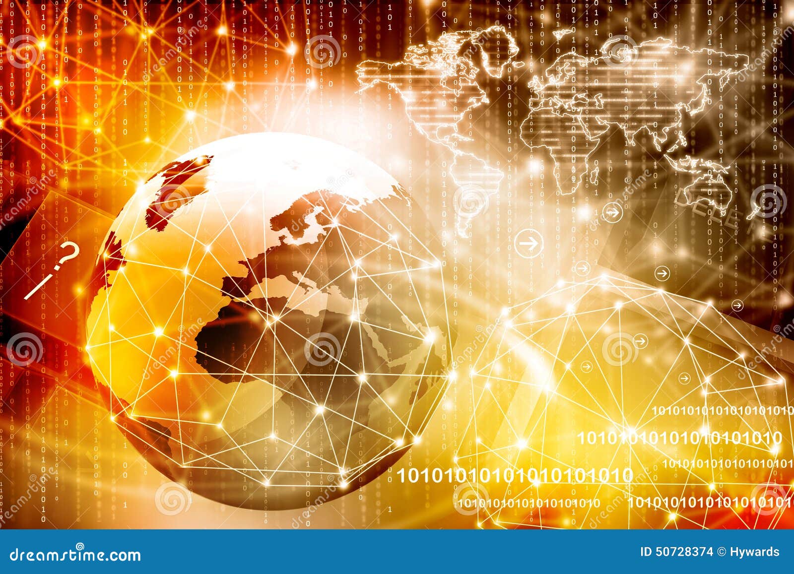 Global internet concept stock illustration. Illustration of information ...