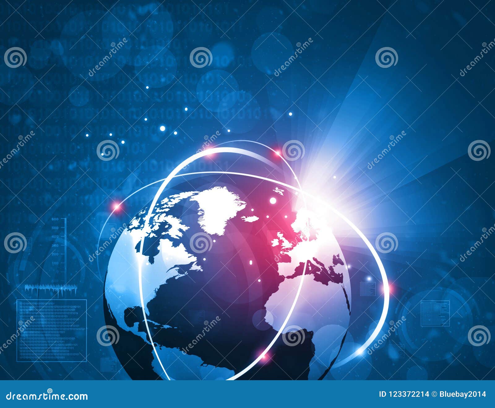 Global Internet Connection Background Stock Illustration - Illustration ...